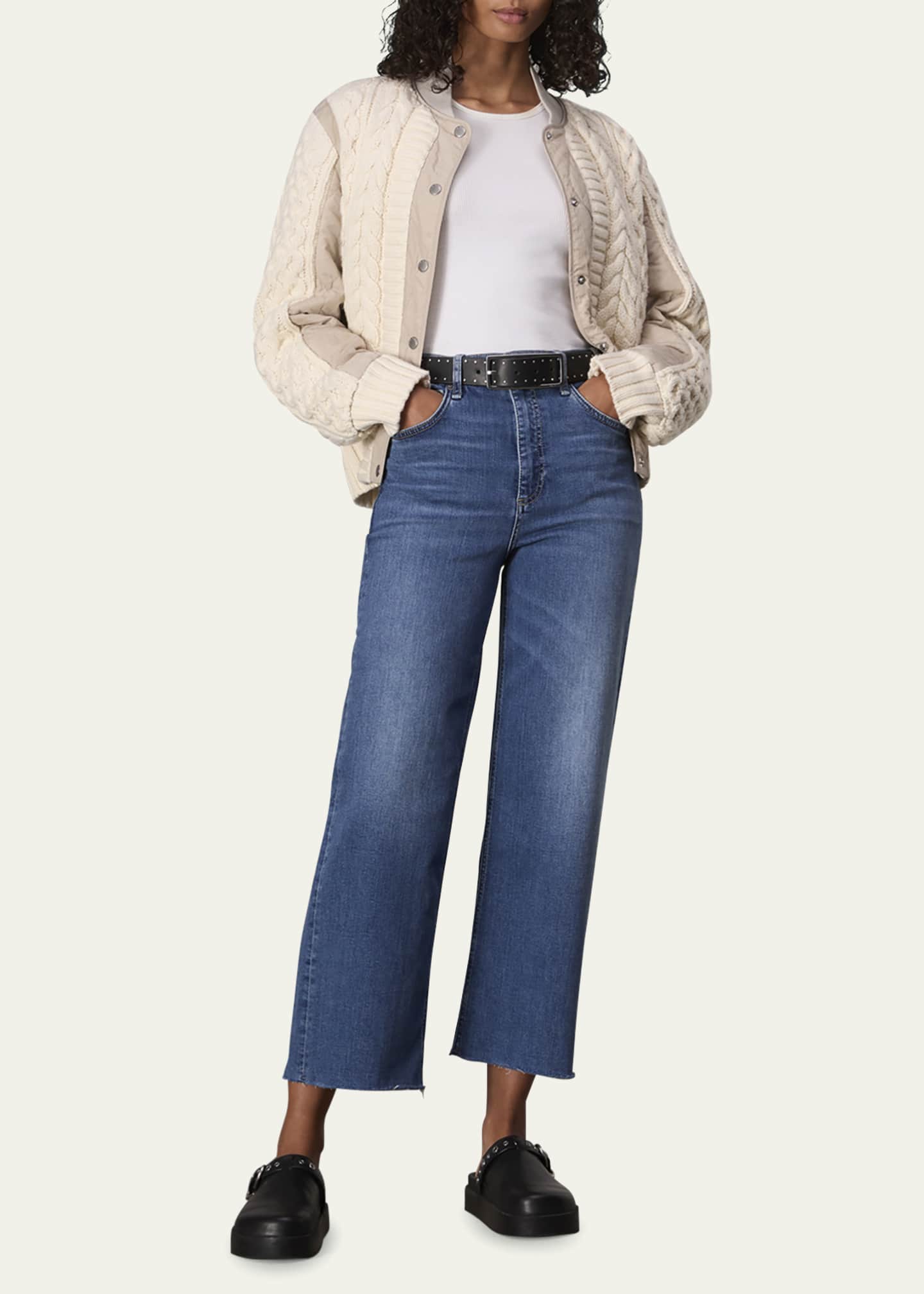 Rag & Bone Epic Andi High-Rise Wide Ankle Jeans - Bergdorf Goodman