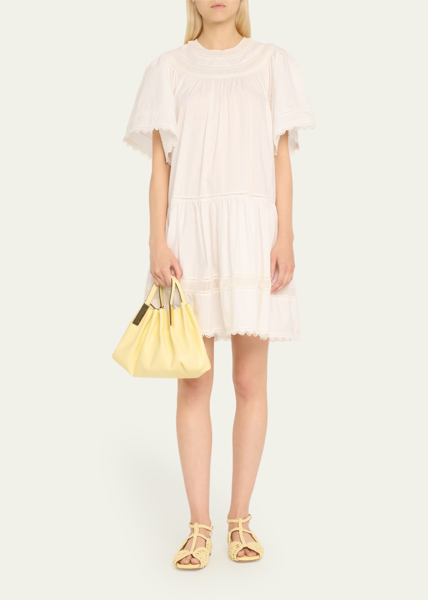 Ulla Johnson Isadora Mini Ruched Leather Tote Bag - Bergdorf Goodman