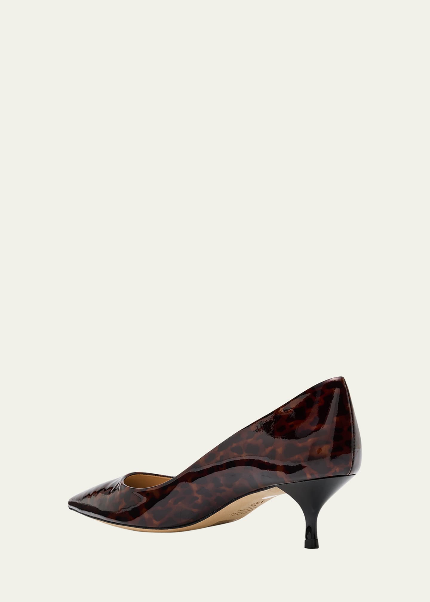 Stuart Weitzman Stuart Power Tortoise Leather Pumps - Bergdorf Goodman