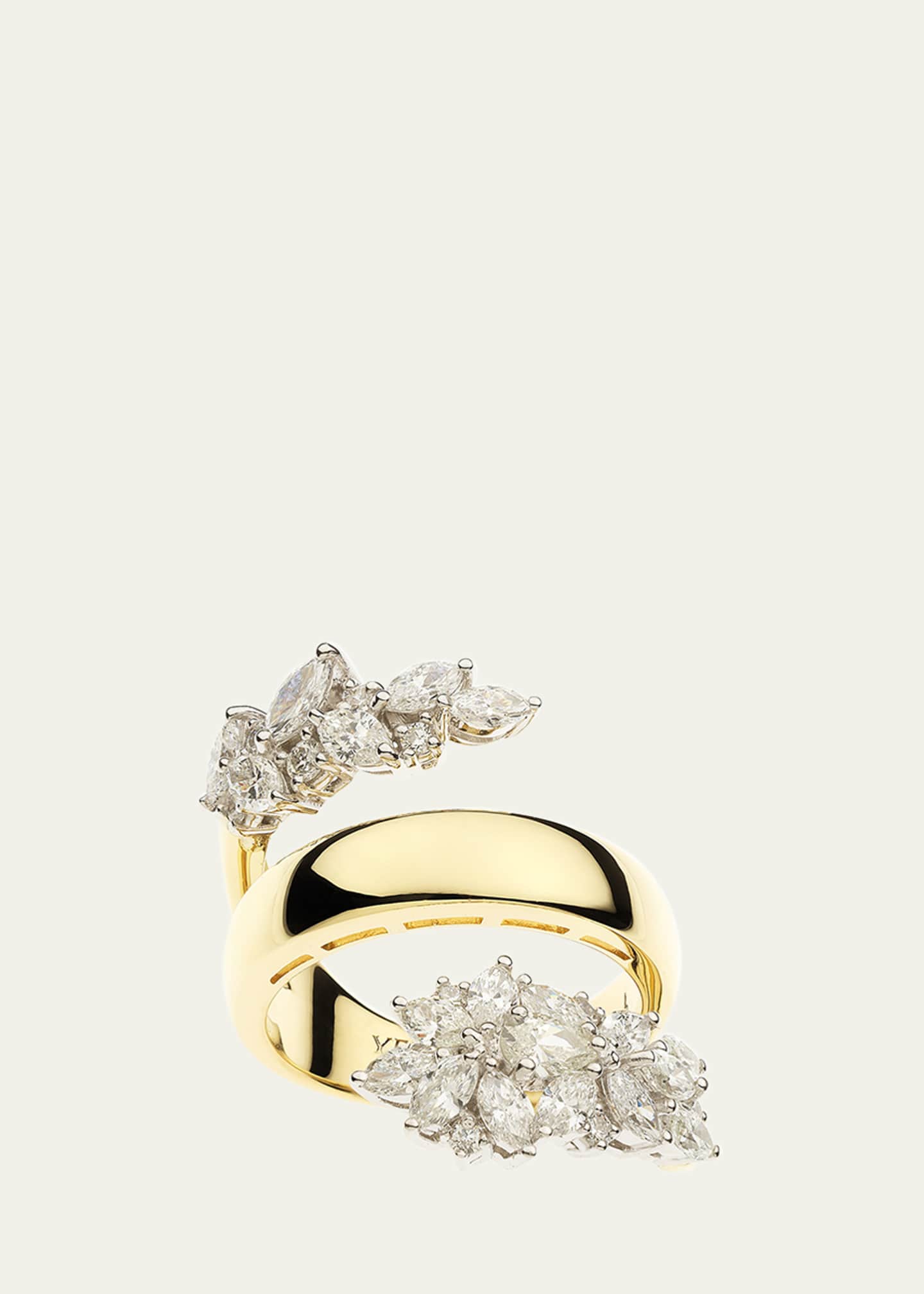 Yeprem 18K Yellow and White Gold Diamond Wrap Ring - Bergdorf Goodman