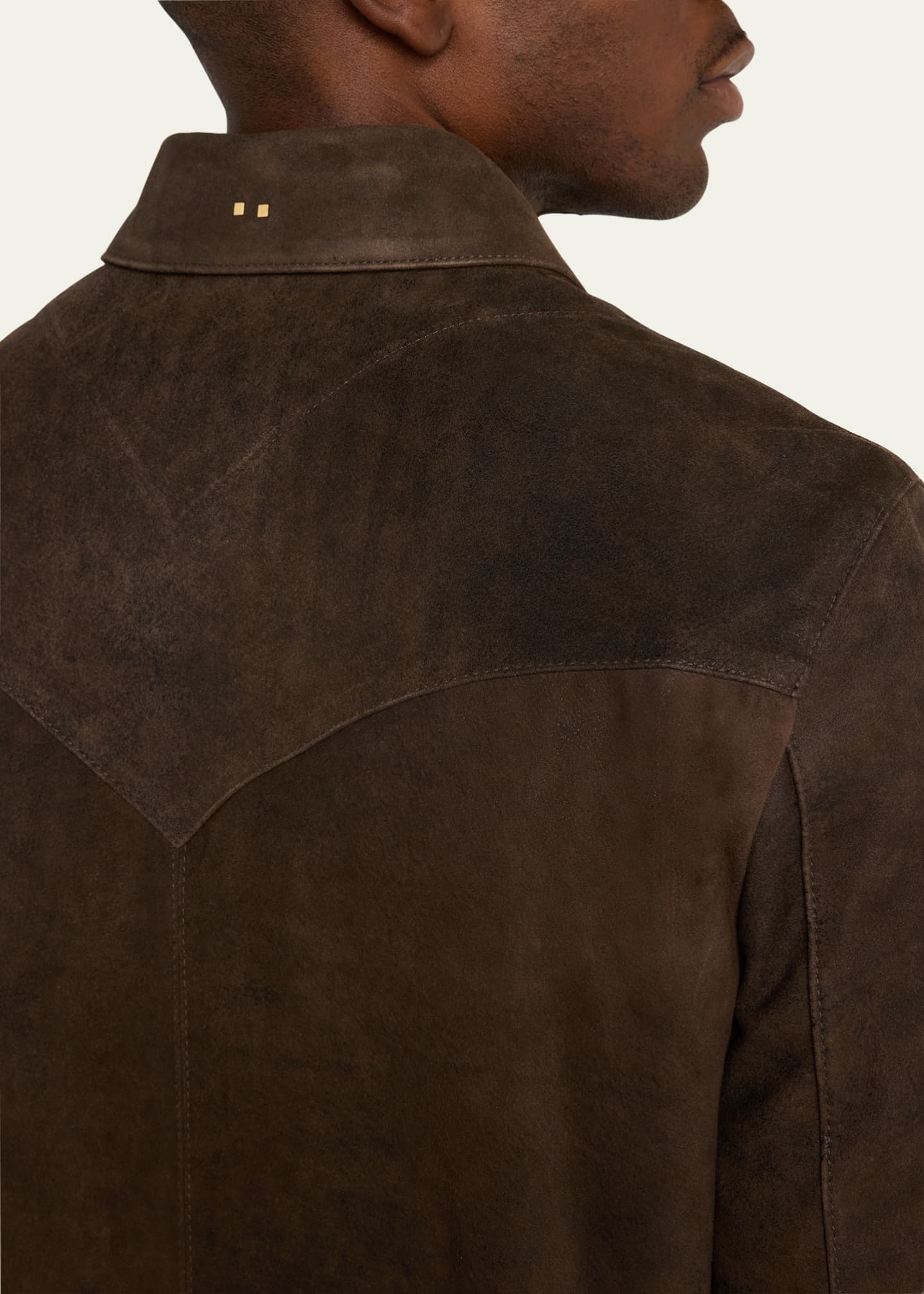 SAVAS Men's Lowry Leather Overshirt - Bergdorf Goodman