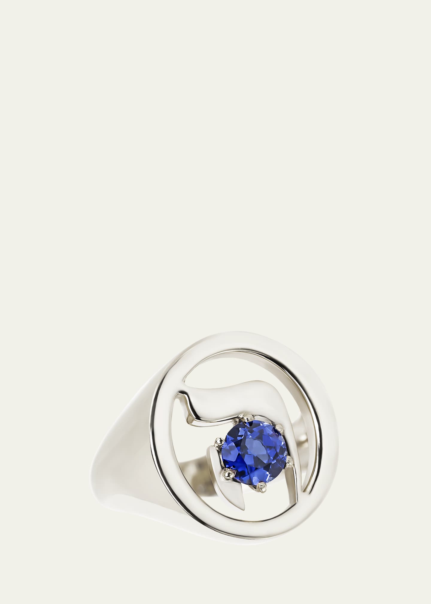 Procaccia Jewelry 18K Gold Hebrew HEI Initial Signet Ring - Bergdorf ...