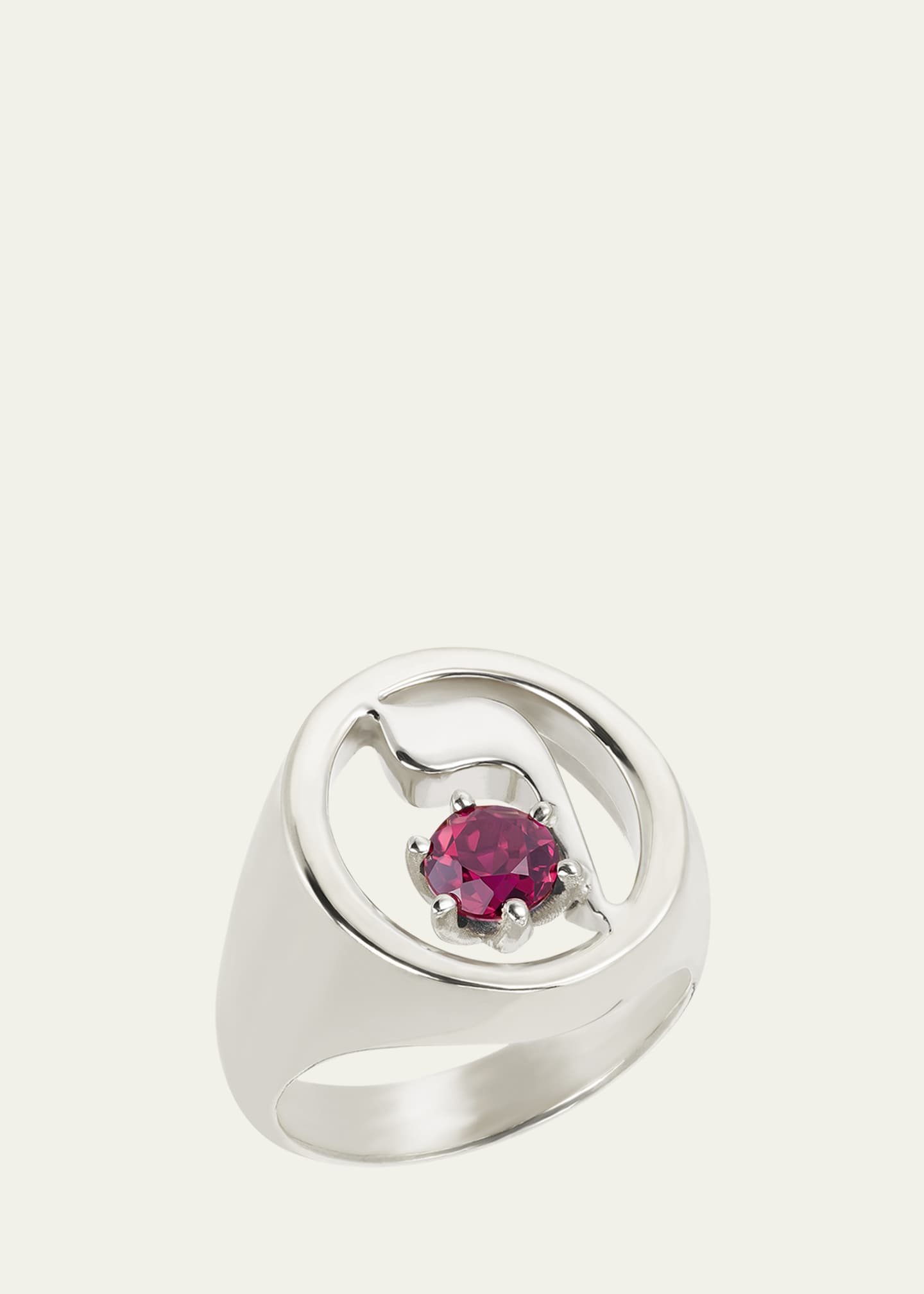 Procaccia Jewelry 18K Gold Hebrew VAV Initial Signet Ring - Bergdorf ...