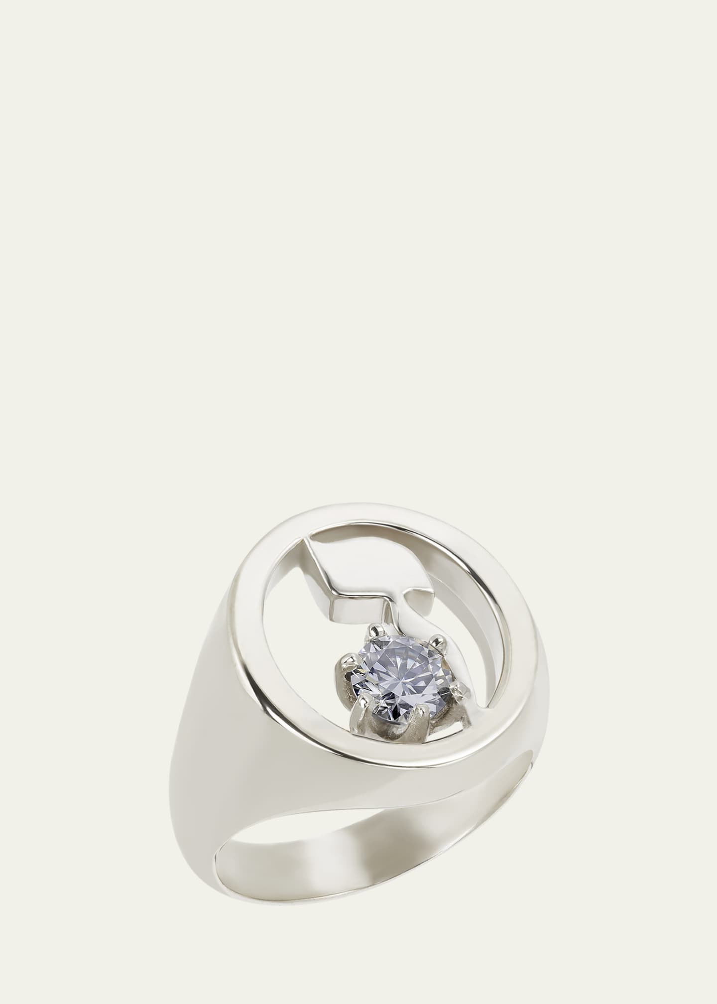 Procaccia Jewelry 18K Gold Hebrew ZAYN Initial Signet Ring - Bergdorf ...