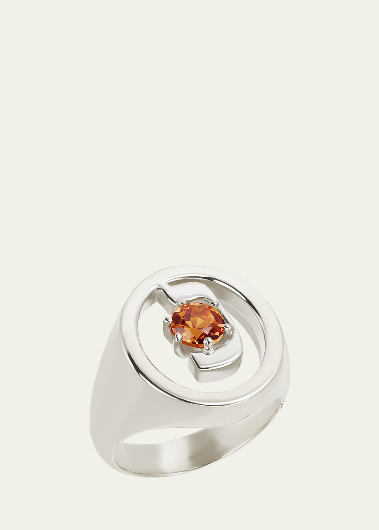 Procaccia Jewelry 18K Gold Hebrew NUN Initial Signet Ring - Bergdorf ...