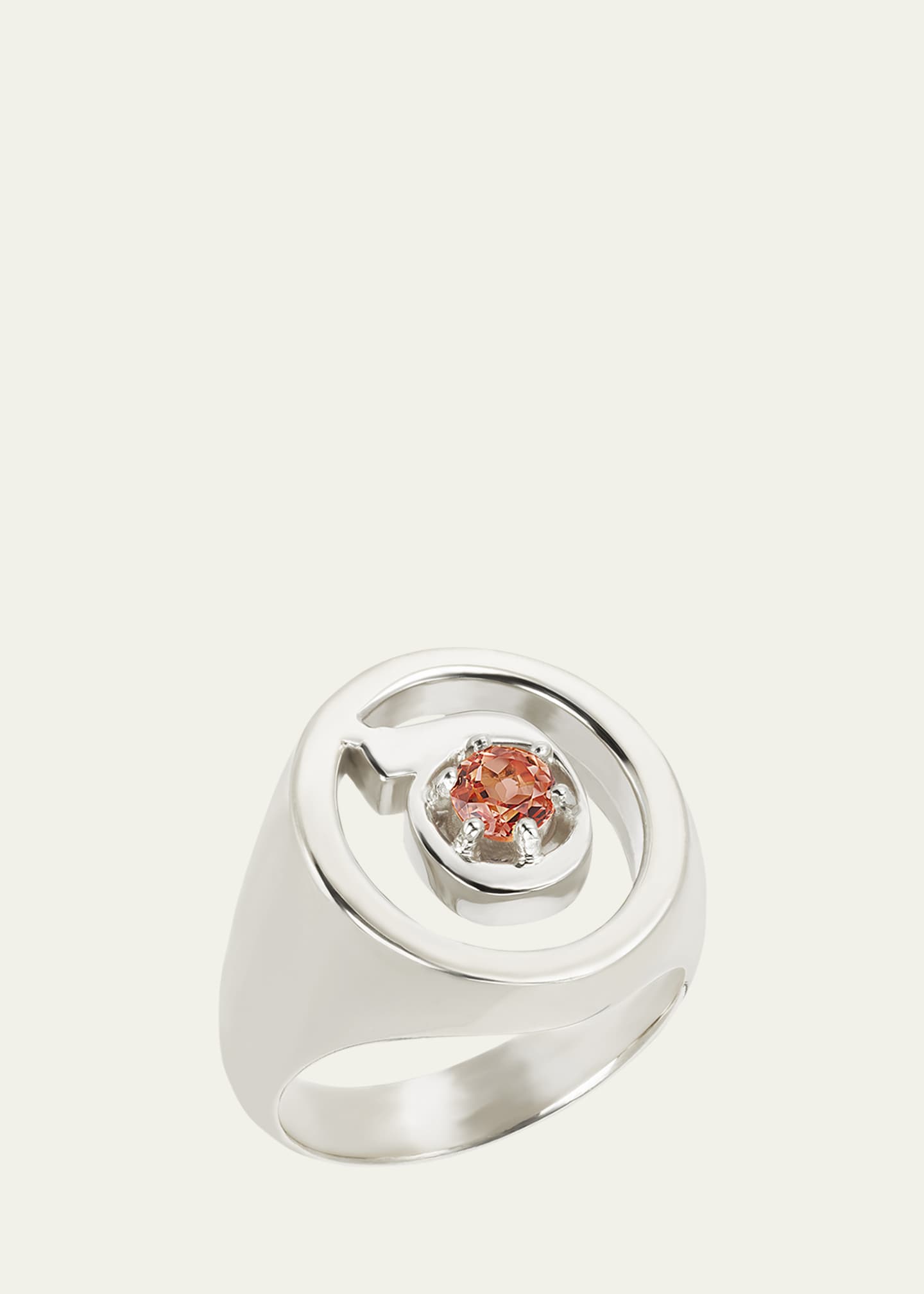 Procaccia Jewelry 18K Gold Hebrew SAMECH Initial Signet Ring - Bergdorf ...