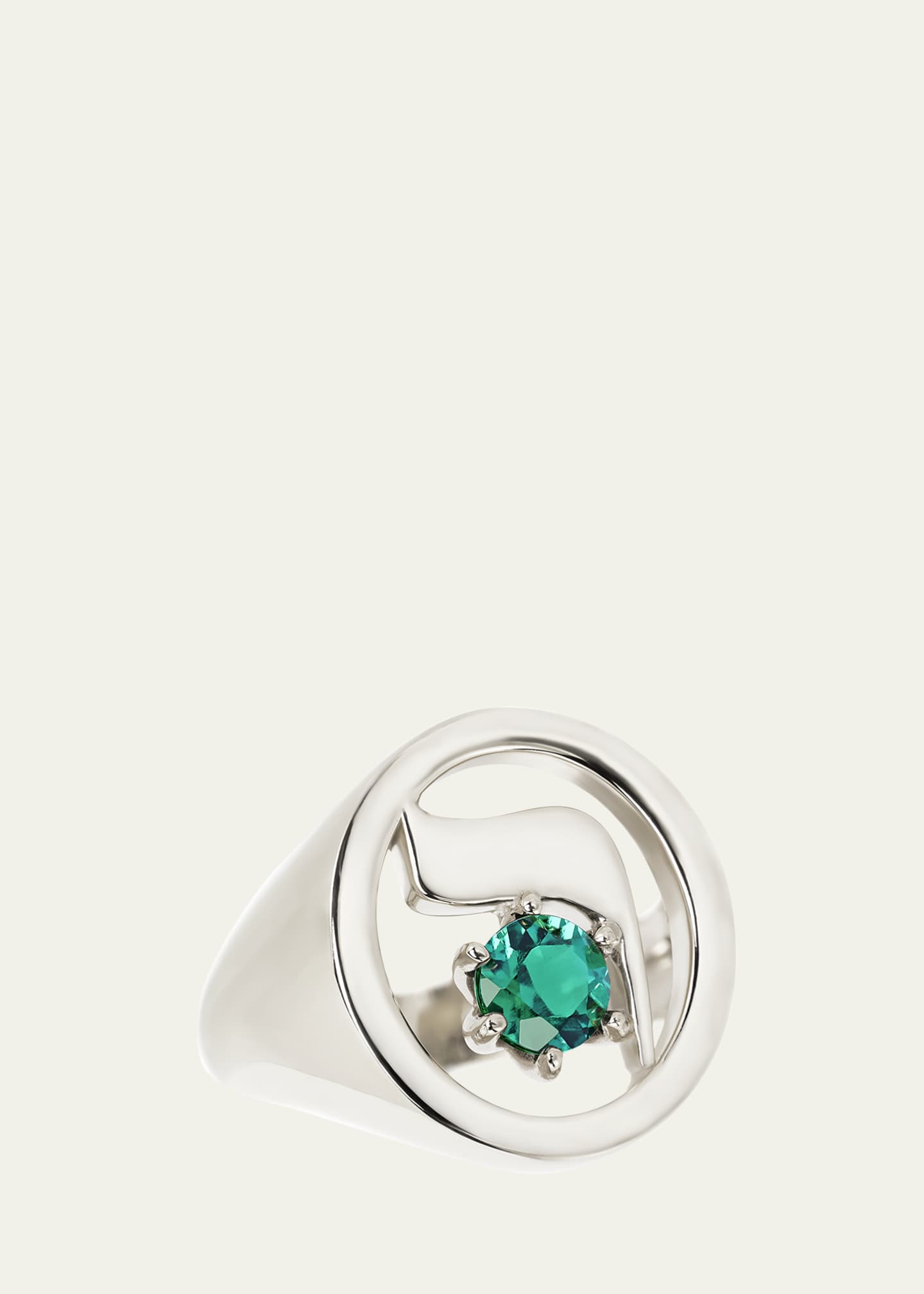 Procaccia Jewelry 18K Gold Hebrew RESH Initial Signet Ring - Bergdorf ...