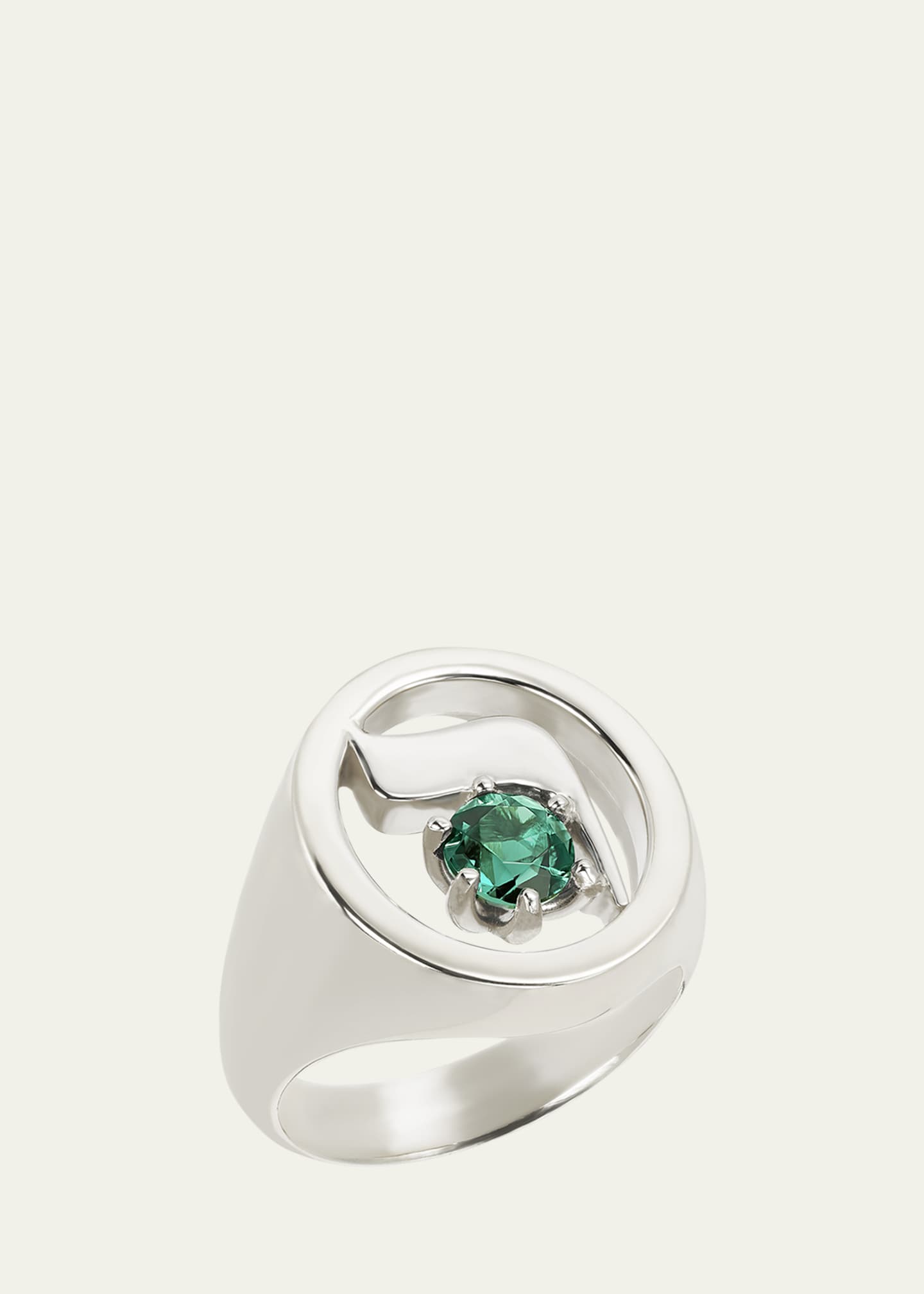 Procaccia Jewelry 18K Gold Hebrew RESH Initial Signet Ring - Bergdorf ...
