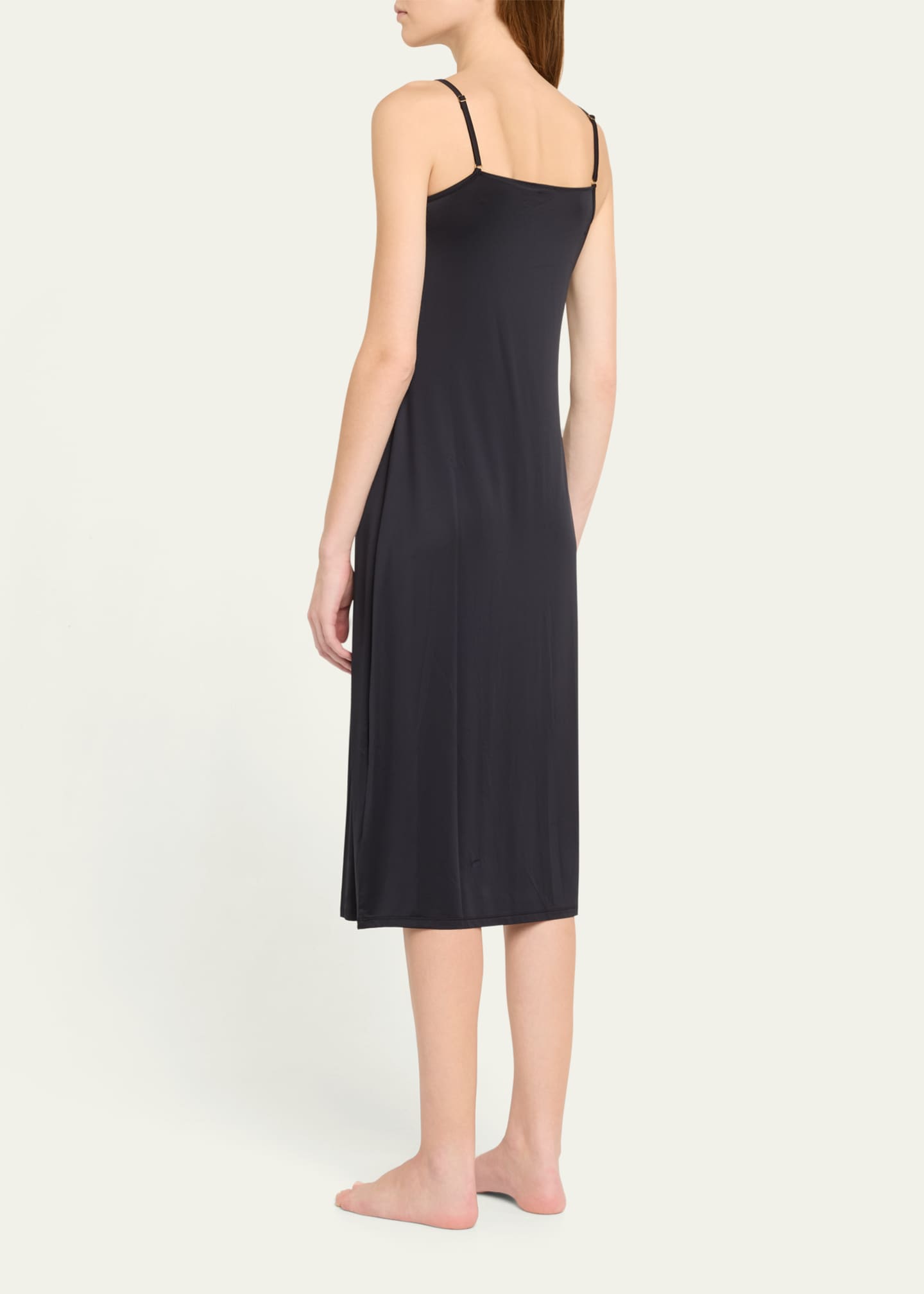Hanro Satin Deluxe Midi Slip Dress - Bergdorf Goodman