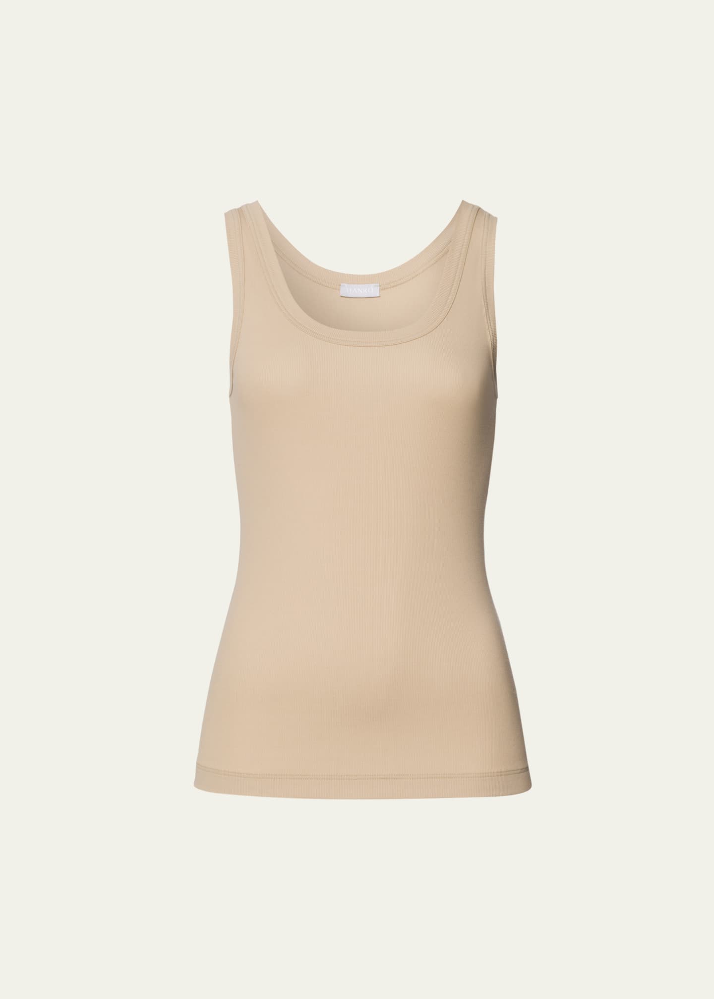 Hanro Ribbed Cotton Sleep & Lounge Tank - Bergdorf Goodman
