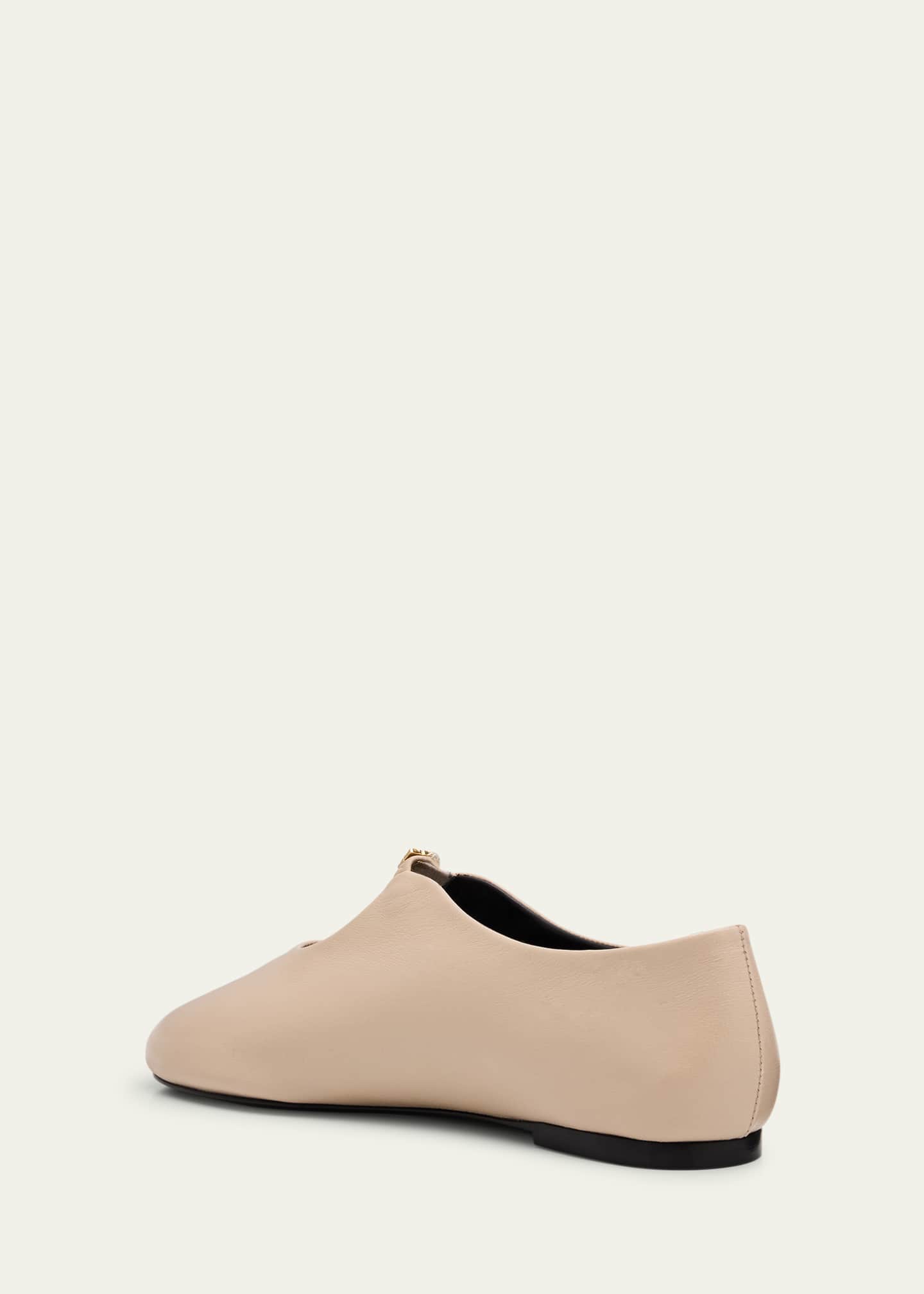 Givenchy 4G Liquid Leather Ballerina Flats - Bergdorf Goodman