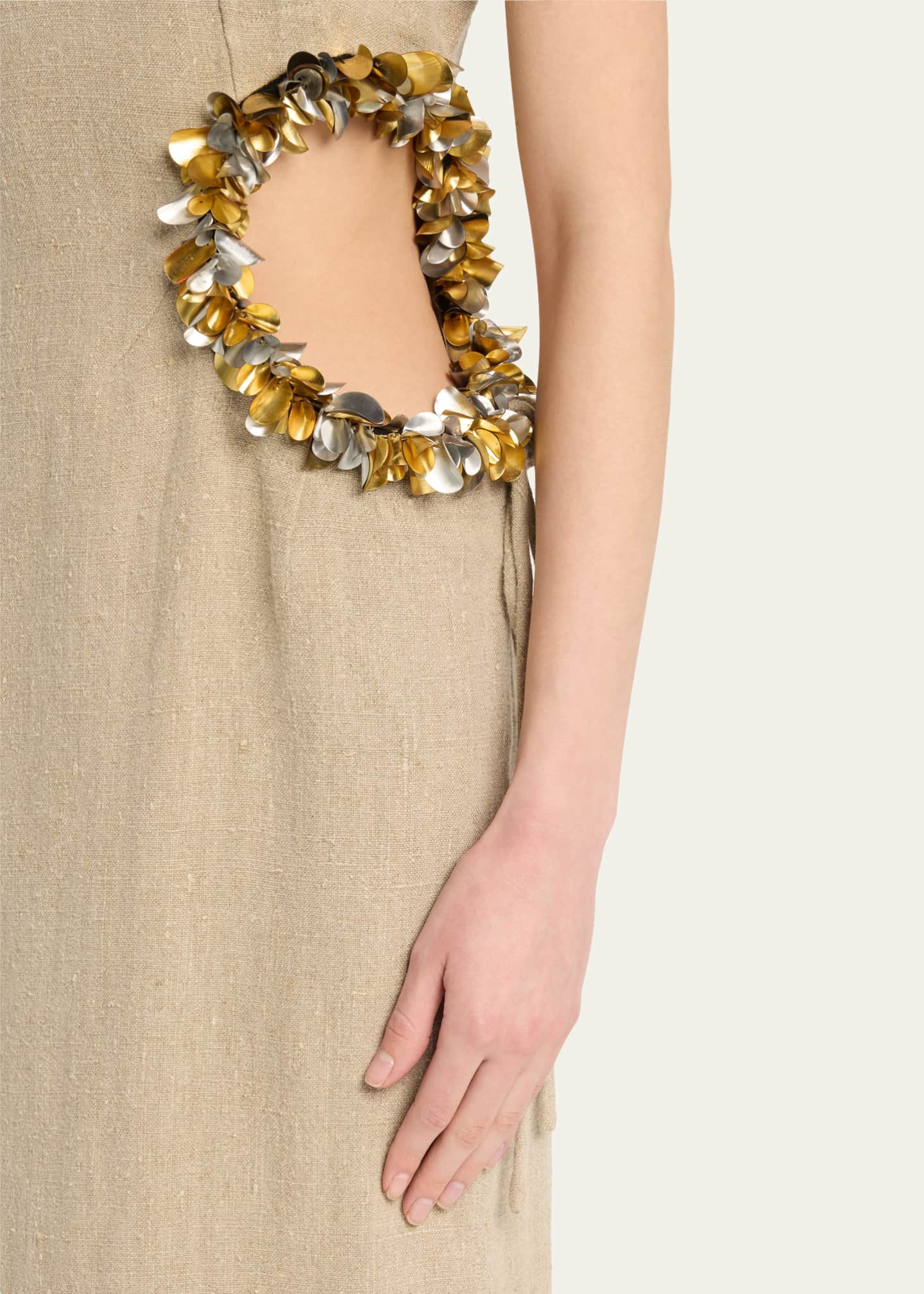 Diotima Seaford Cutout Linen Evening Dress - Bergdorf Goodman