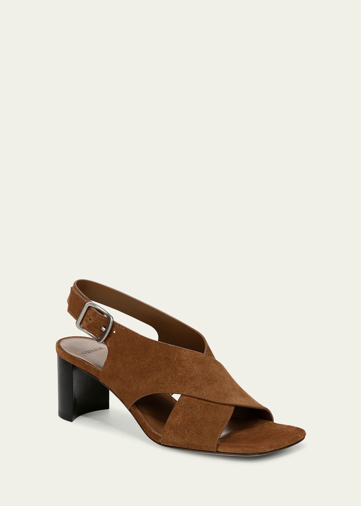 Vince Omega Suede Crisscross Slingback Sandals - Bergdorf Goodman