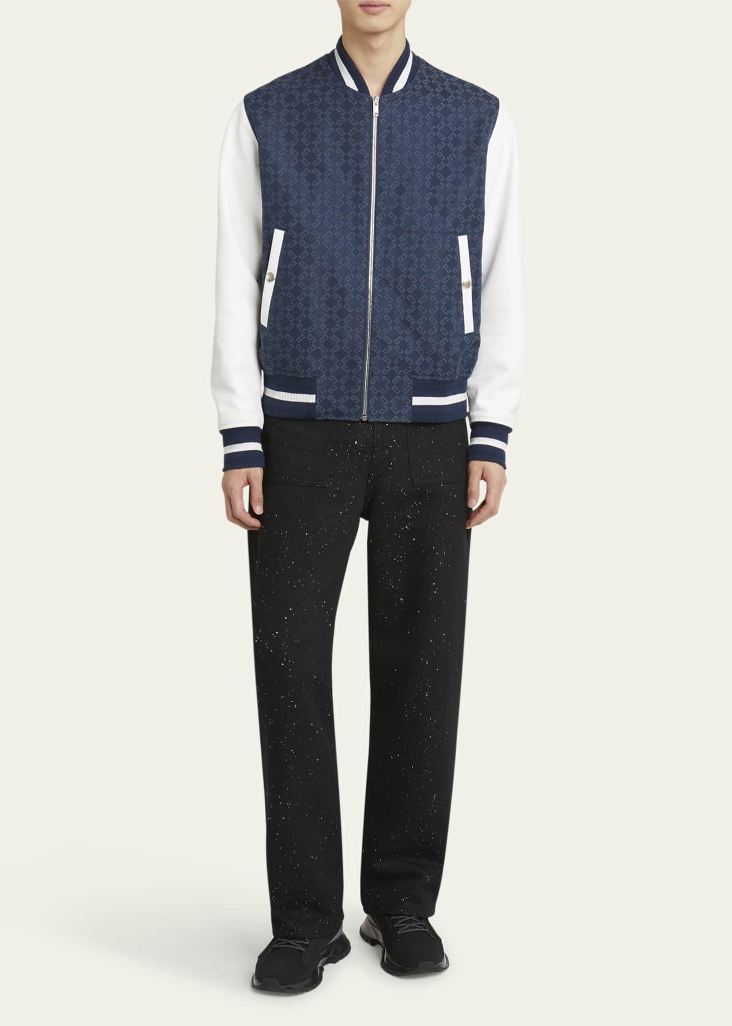 Givenchy Men's Monogram Varsity Jacket - Bergdorf Goodman