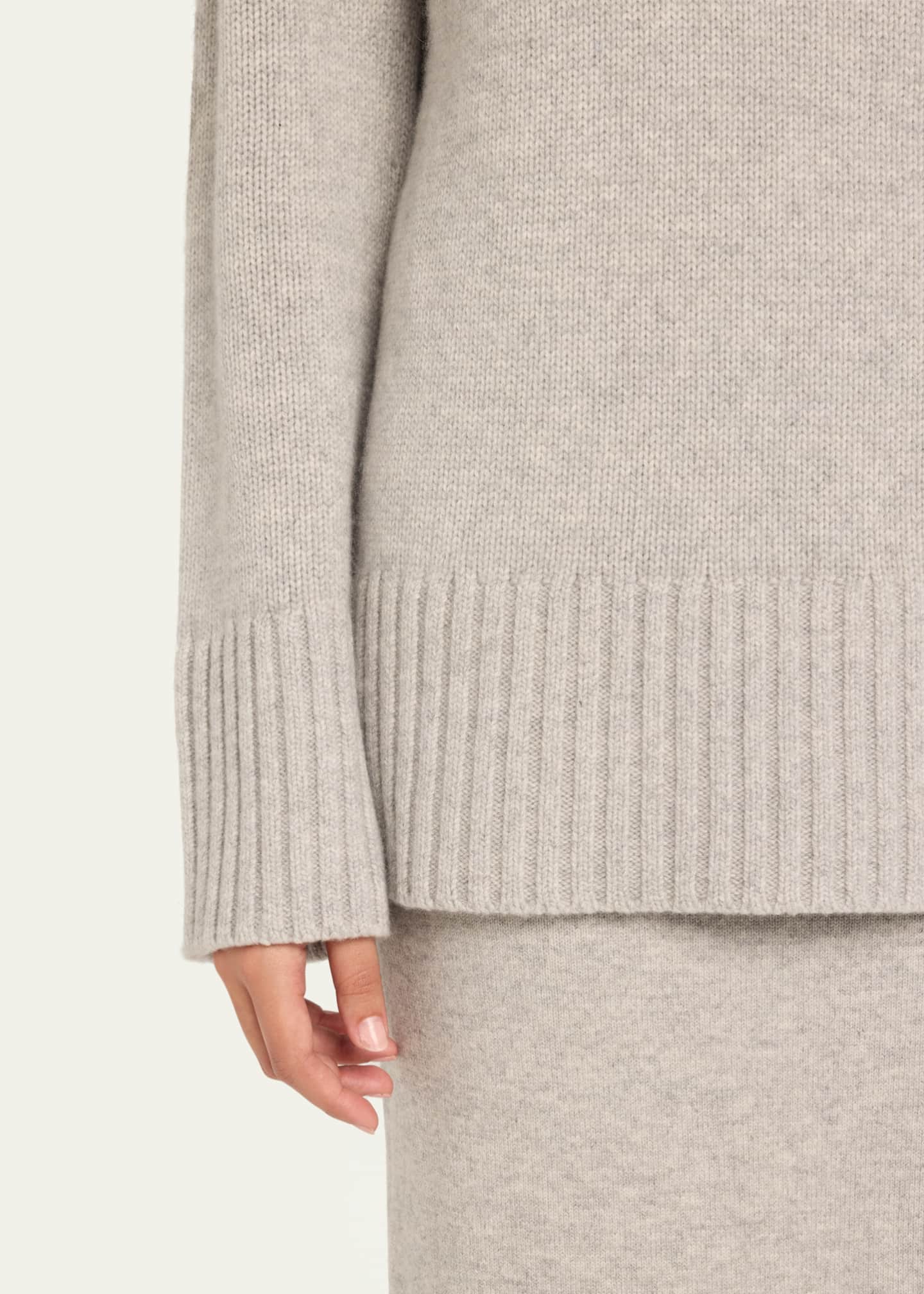 Michael Kors Collection Crewneck Oversized Cashmere Tunic Sweater