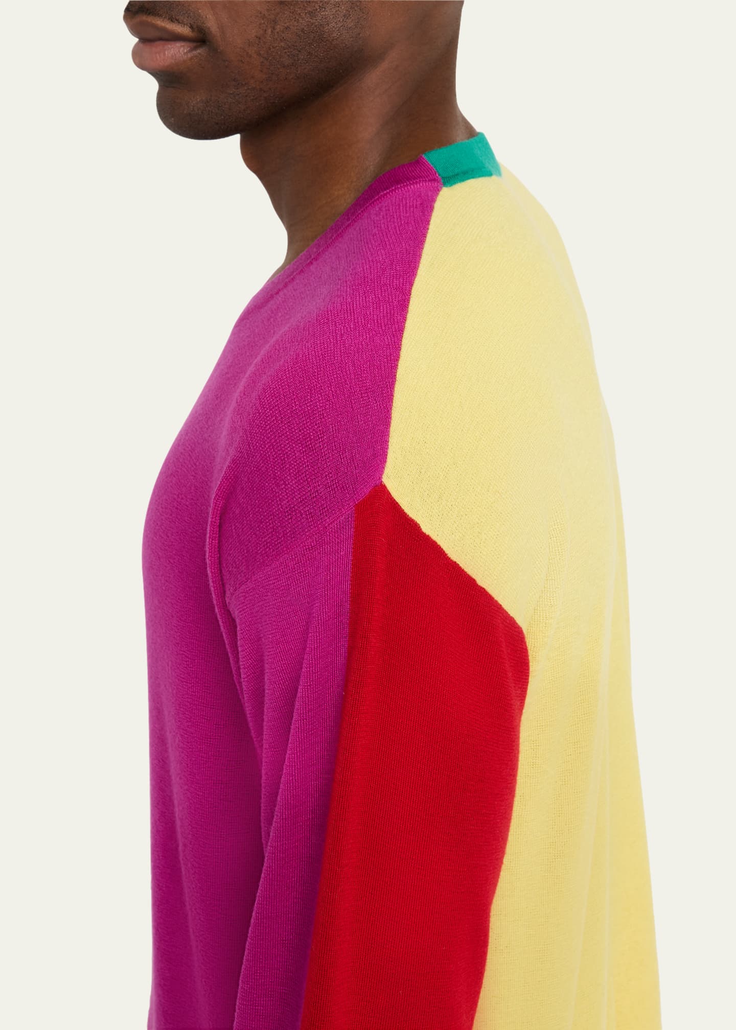 ZANKOV Men's Colorblock Wool Sweater - Bergdorf Goodman