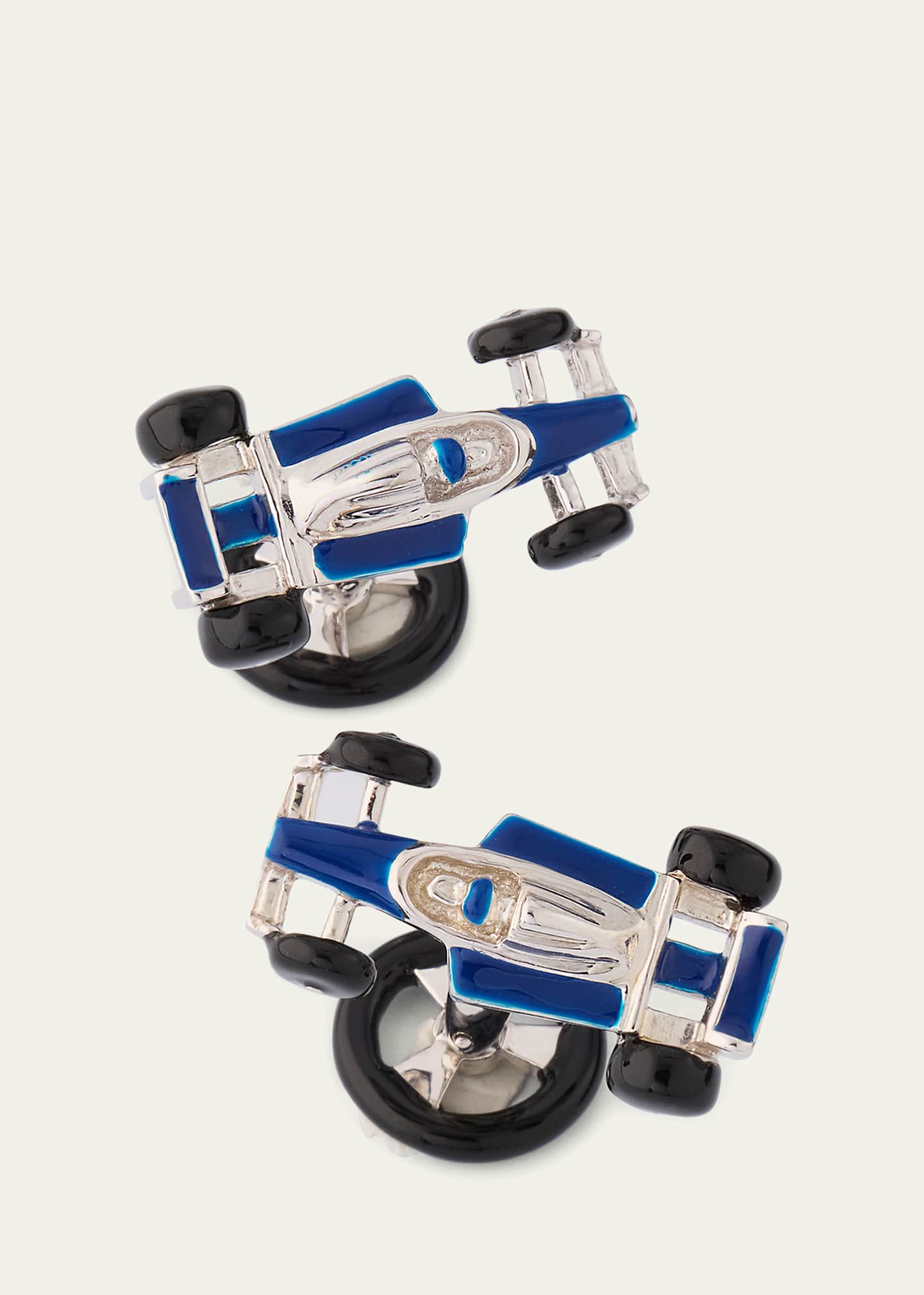 Jan Leslie Men's Sterling Silver Enamel Race Car Cufflinks - Bergdorf ...