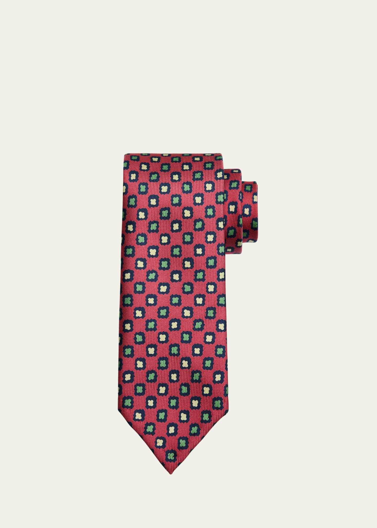 Petronius 1926 Men's Limited Edition Geometric Silk Tie - Bergdorf Goodman