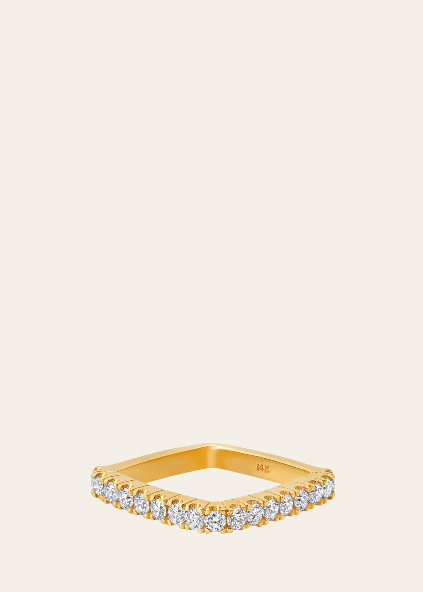 Shylee Rose Jewelry 14K Gold Diamond Square Stacking Ring - Bergdorf ...