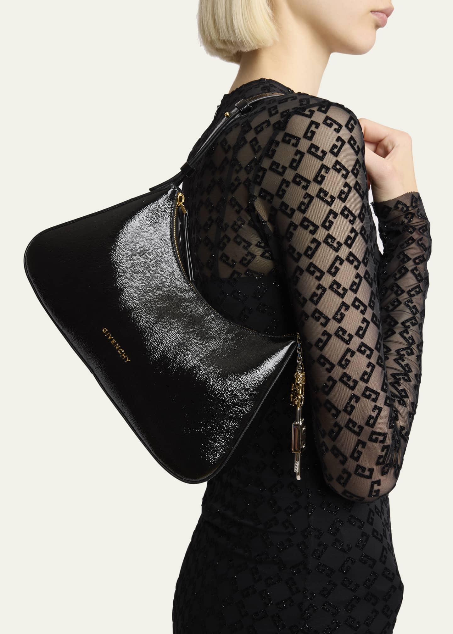 Givenchy Lucky Small Lock Shoulder Bag in Leather - Bergdorf Goodman