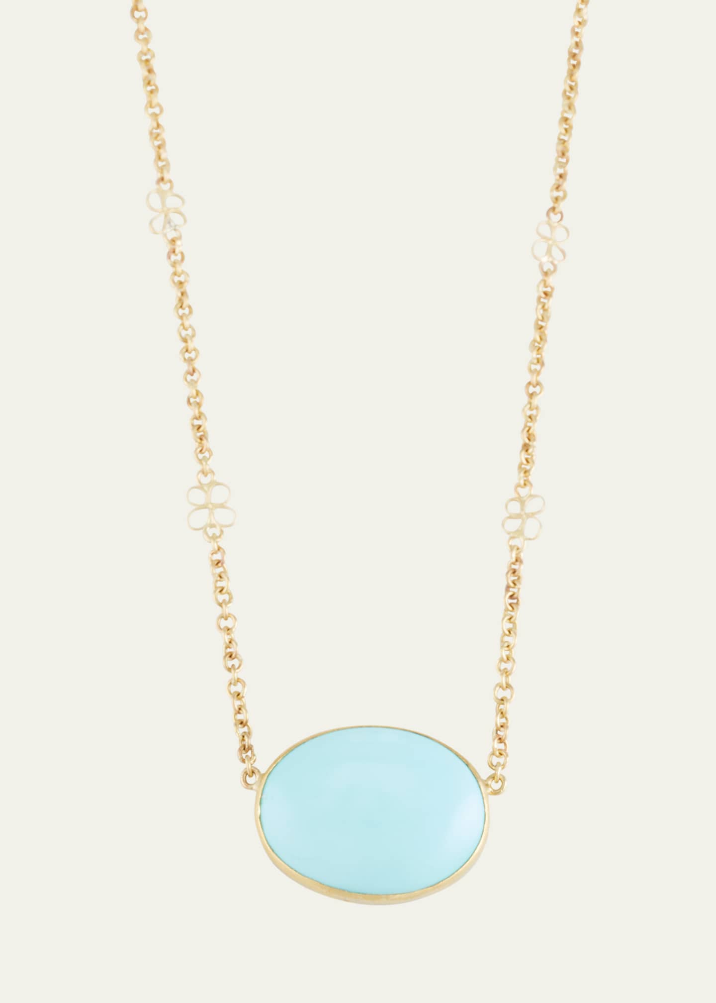 JUDY GEIB 18K Yellow Gold Echo Necklace with Persian Turquoise and Pink Tourmaline - Bergdorf ...