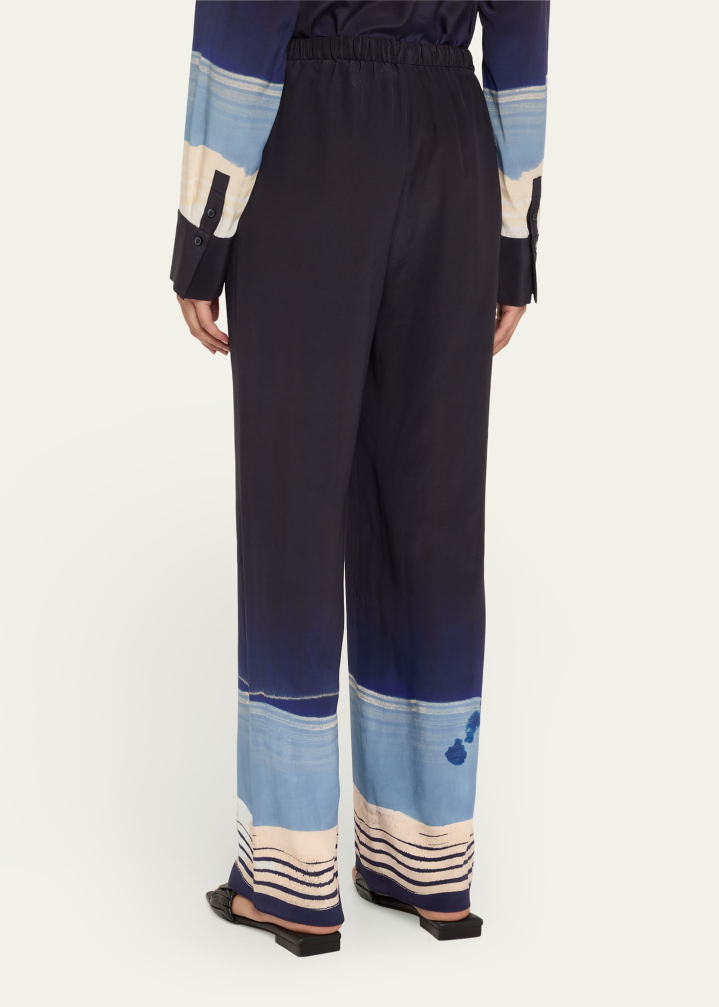 SIR Shoreline Stripe Mariner Silk Pants - Bergdorf Goodman