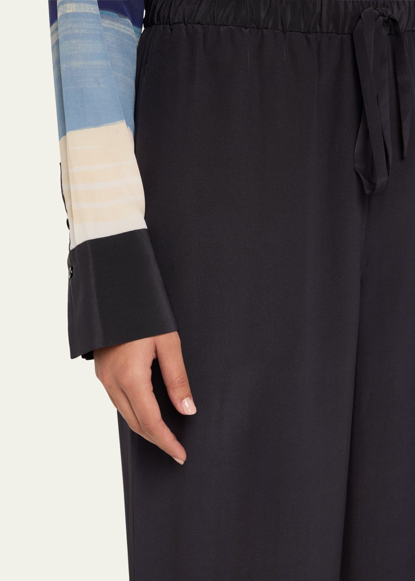 SIR Shoreline Stripe Mariner Silk Pants - Bergdorf Goodman