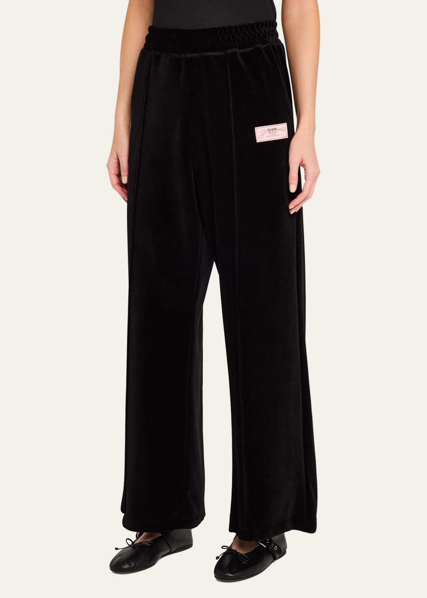 Ganni Heavy Velour Pants - Bergdorf Goodman