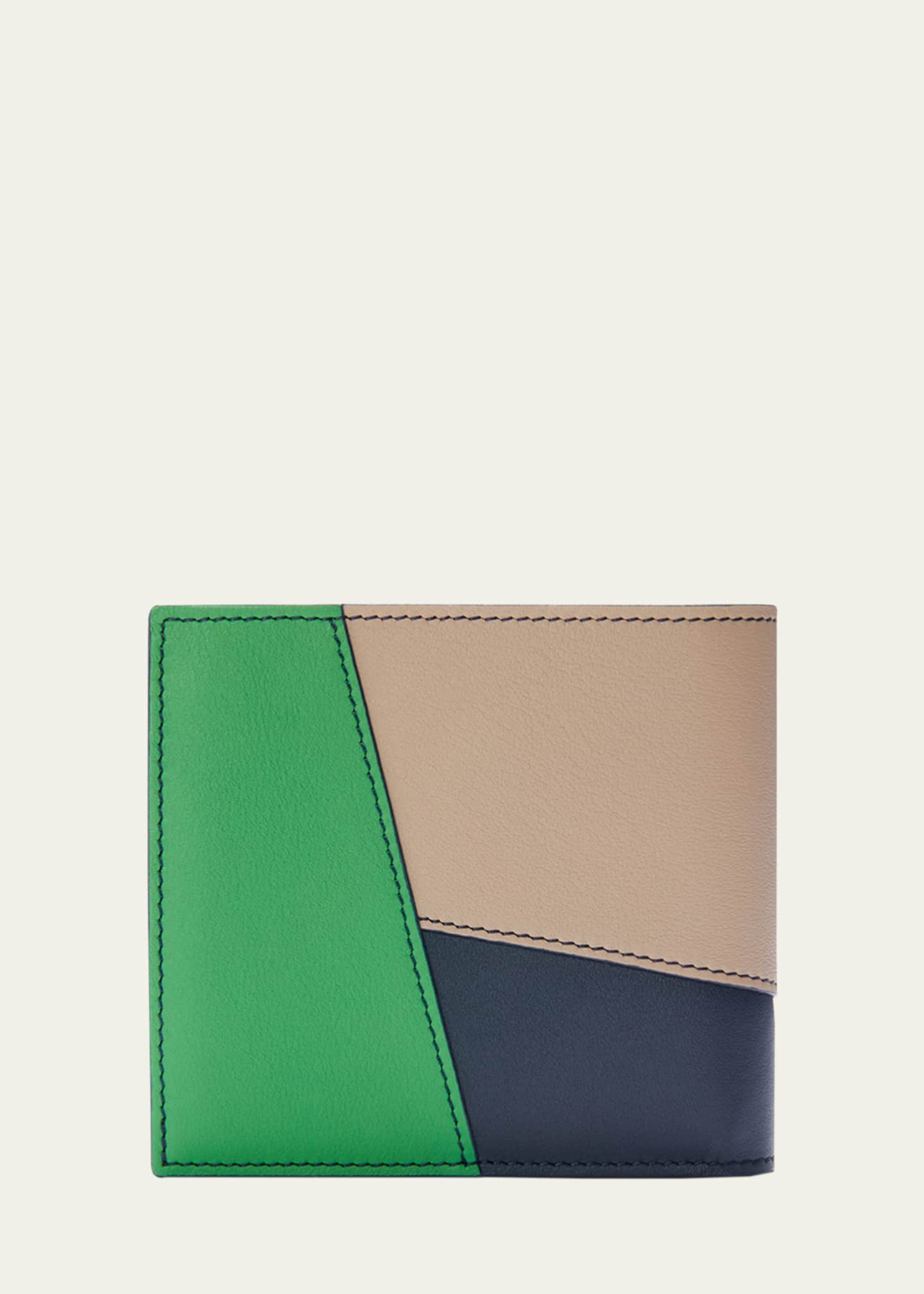Loewe Men's Puzzle Edge Multicolor Leather Bifold Wallet - Bergdorf Goodman