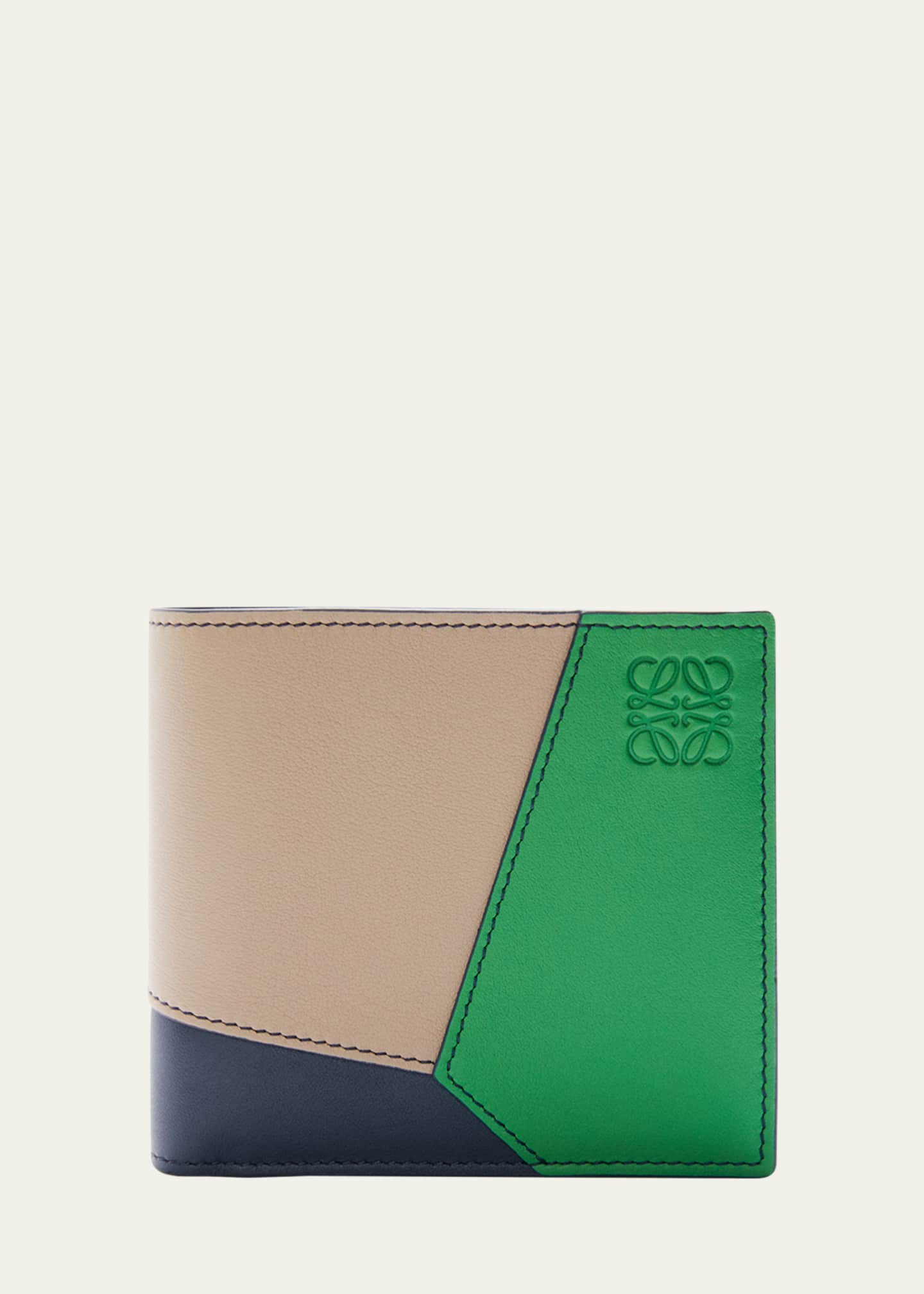 Loewe Men's Puzzle Edge Multicolor Leather Bifold Wallet - Bergdorf Goodman