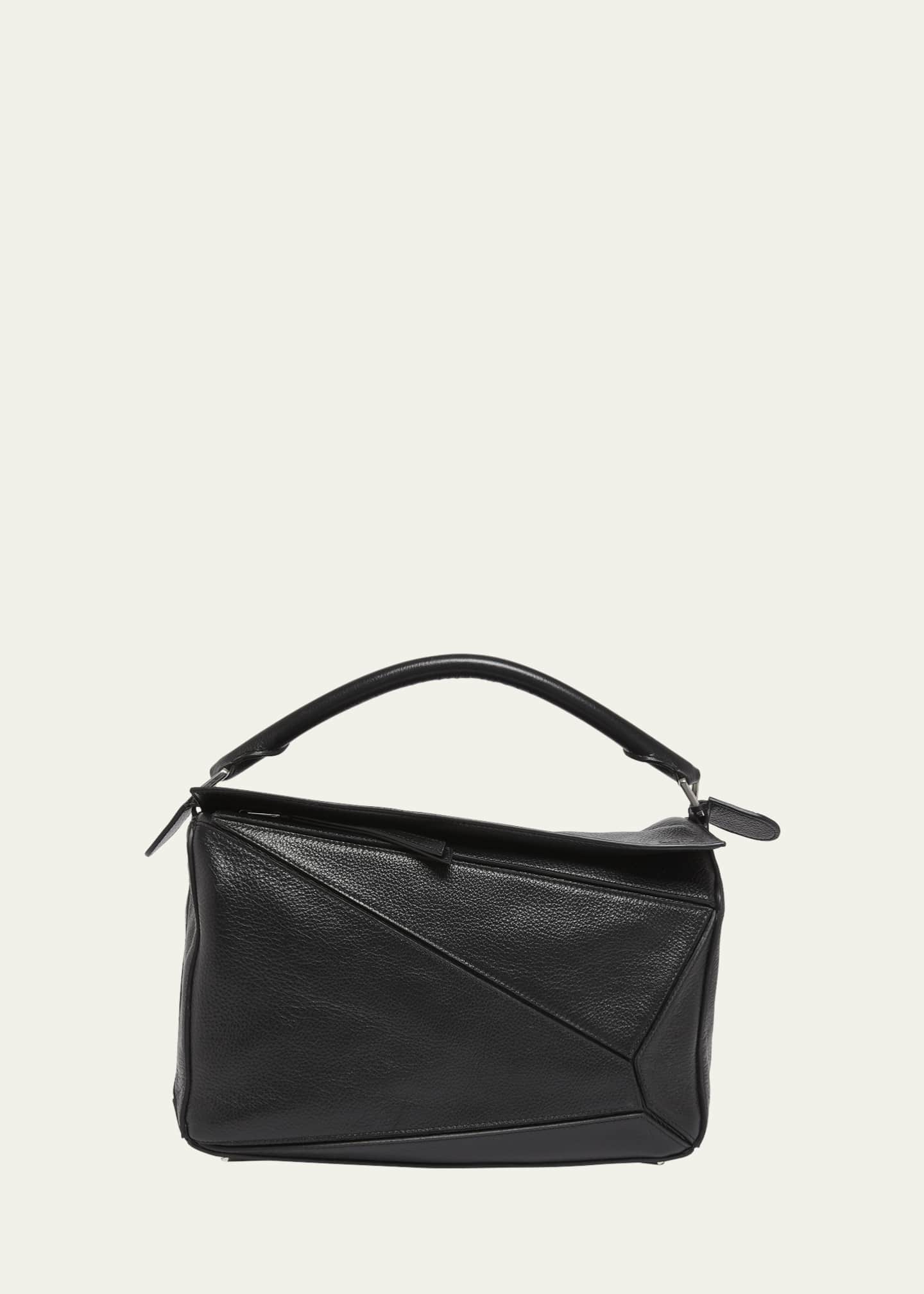 Loewe Men's Large Puzzle Shoulder Bag in Grained Deerskin - Bergdorf ...