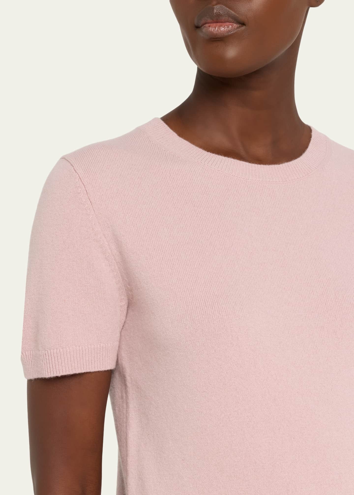 Vince Short-Sleeve Cashmere-Blend Tee - Bergdorf Goodman