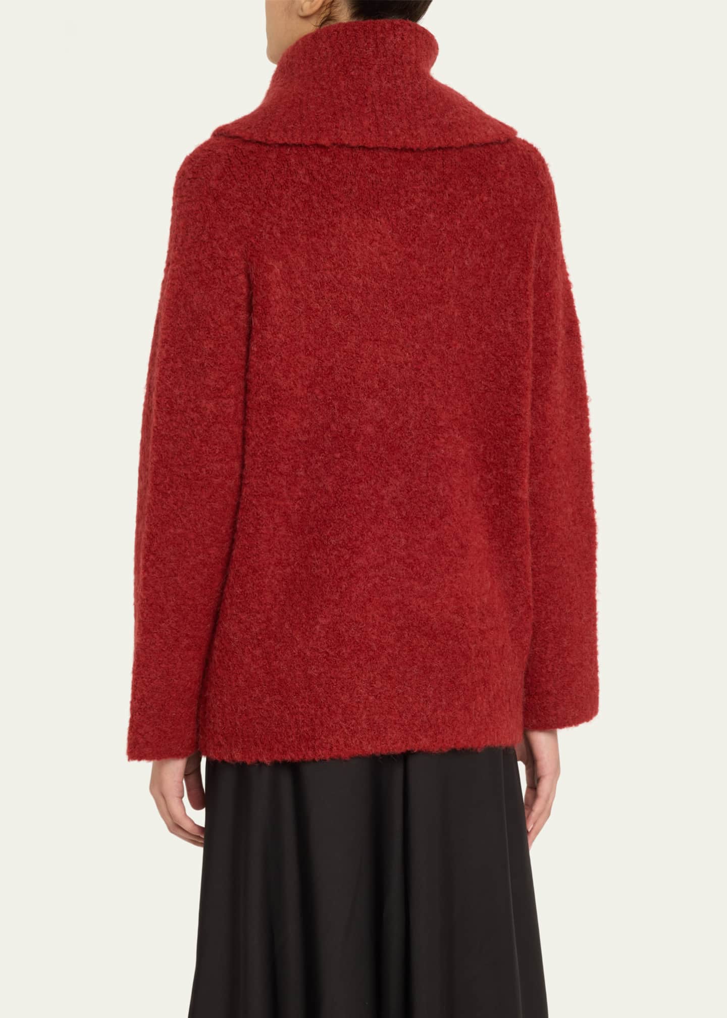 Vince Boucle Turtleneck Tunic Sweater - Bergdorf Goodman