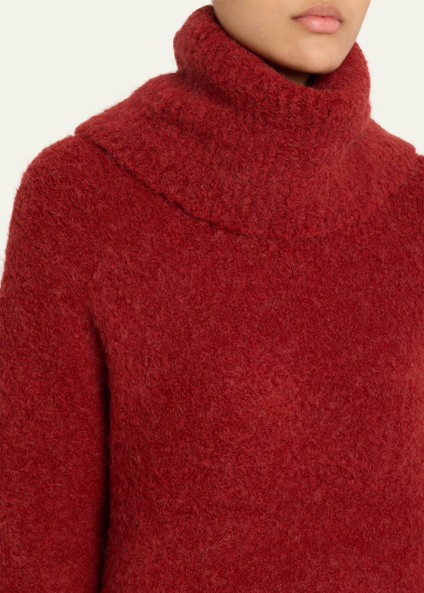 Vince Boucle Turtleneck Tunic Sweater - Bergdorf Goodman