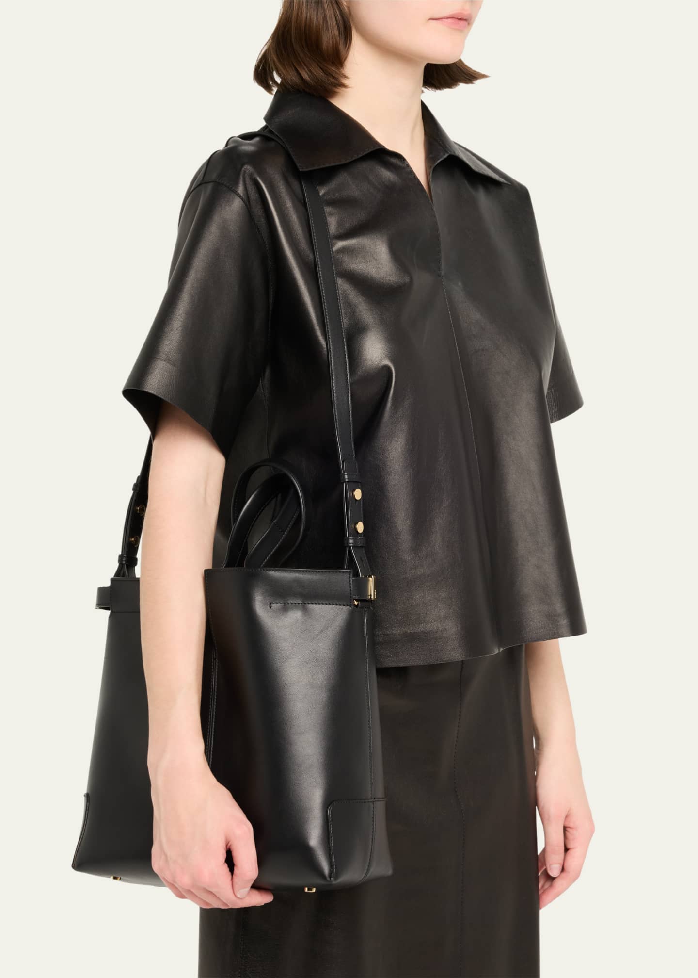 Tod's Small Leather Tote Bag - Bergdorf Goodman