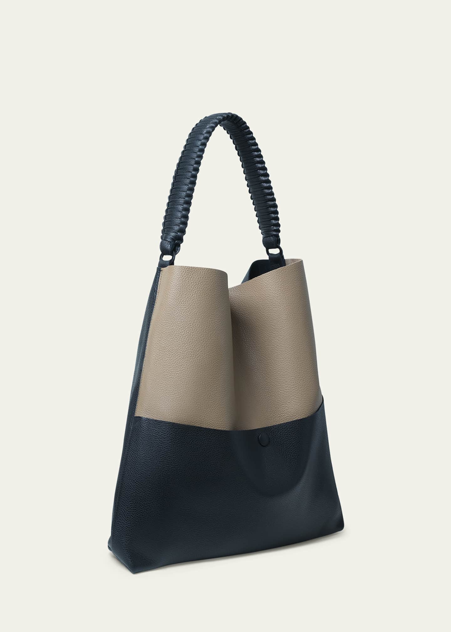 Callista Duo Slim Grain Leather Tote Bag - Bergdorf Goodman
