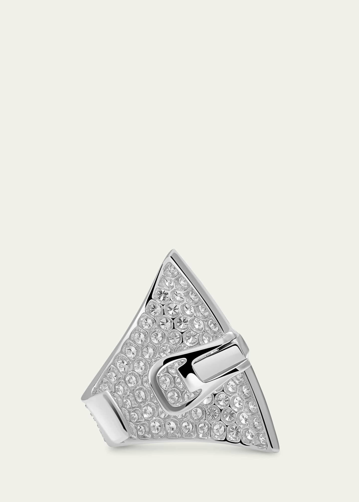 Savolinna Maxi Ergo 18K White Gold Diamond Pave Ear Cuff, Single ...