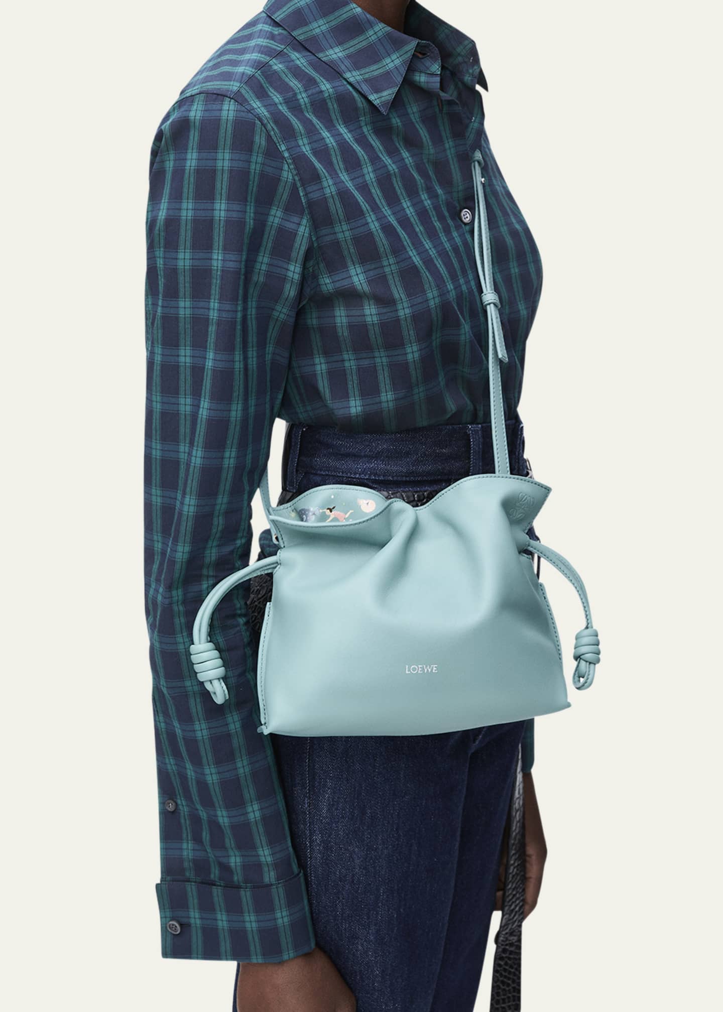 Loewe x Suna Fujita Flamenco Mini Fish Printed Clutch Bag - Bergdorf ...