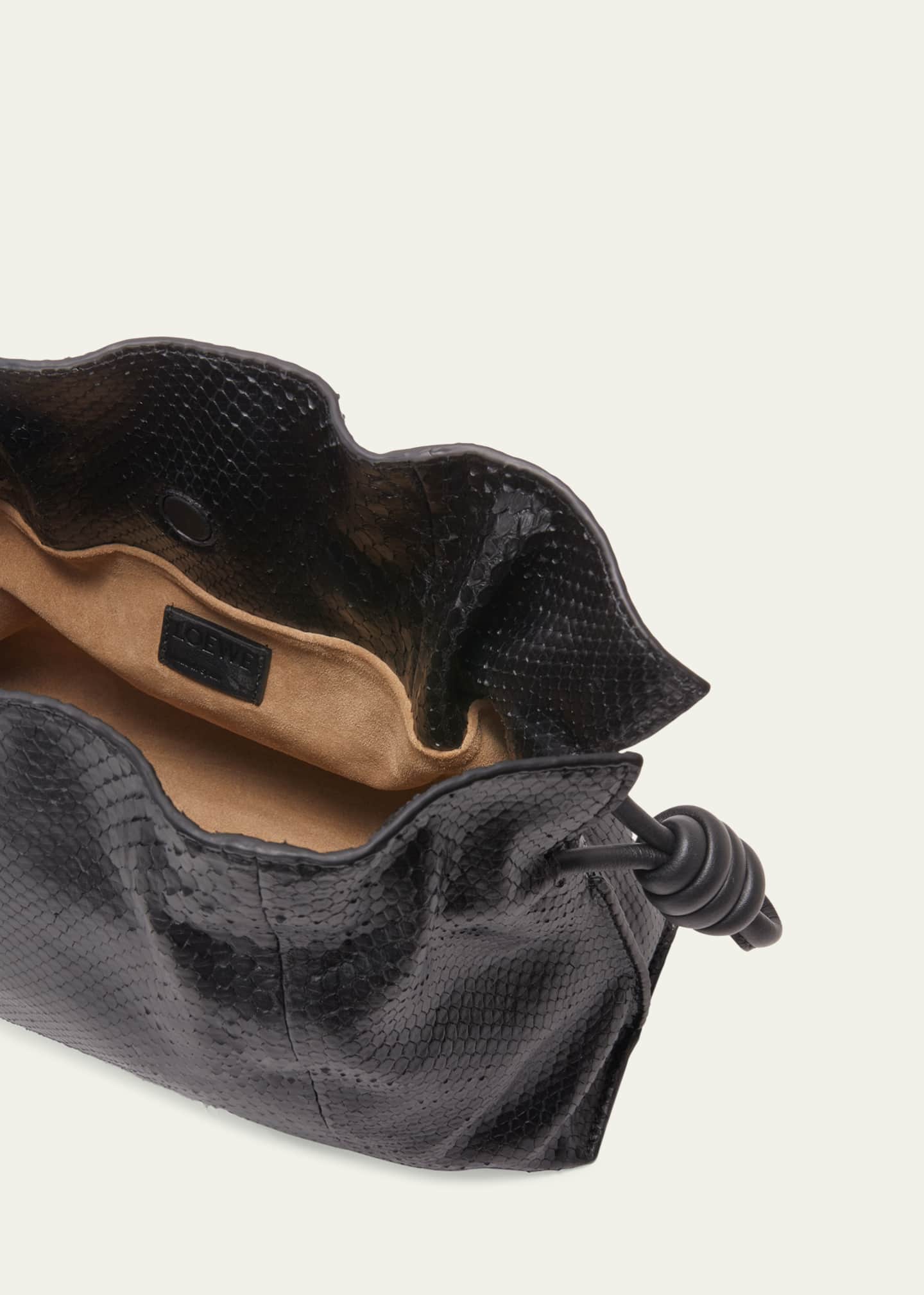 Loewe Flamenco Clutch Bag in Python - Bergdorf Goodman