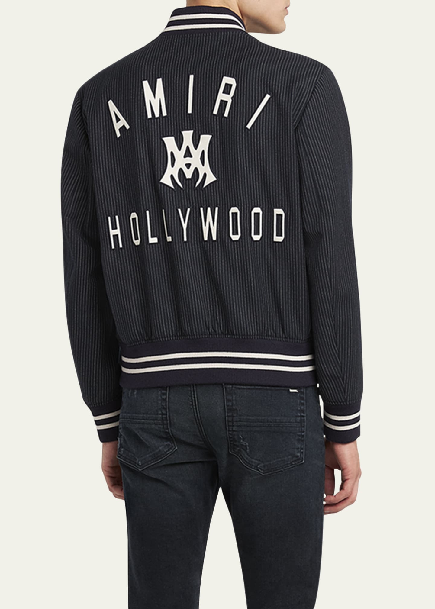 Amiri Men's MA Hollywood Pinstripe Bomber Jacket - Bergdorf Goodman