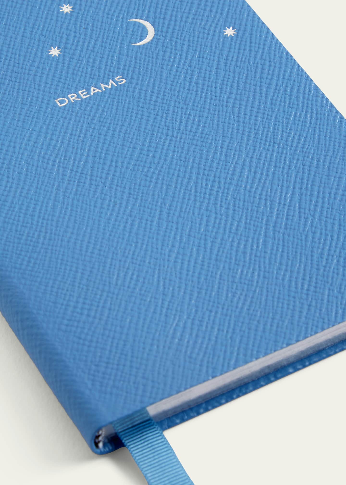 Smythson Dreams Chelsea Notebook in Panama Leather, Nile Blue ...