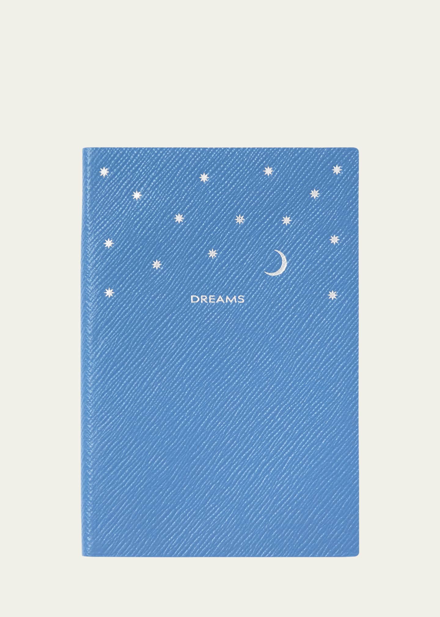 Smythson Dreams Chelsea Notebook in Panama Leather, Nile Blue ...