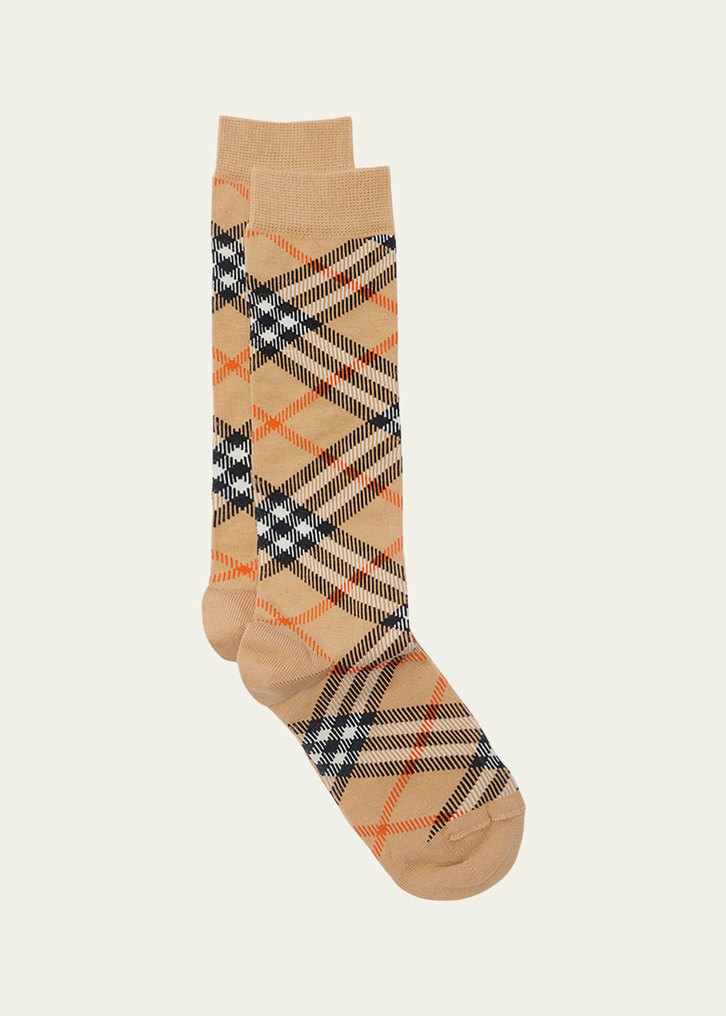 Burberry Kid's Check-Print Socks, Size S-L - Bergdorf Goodman