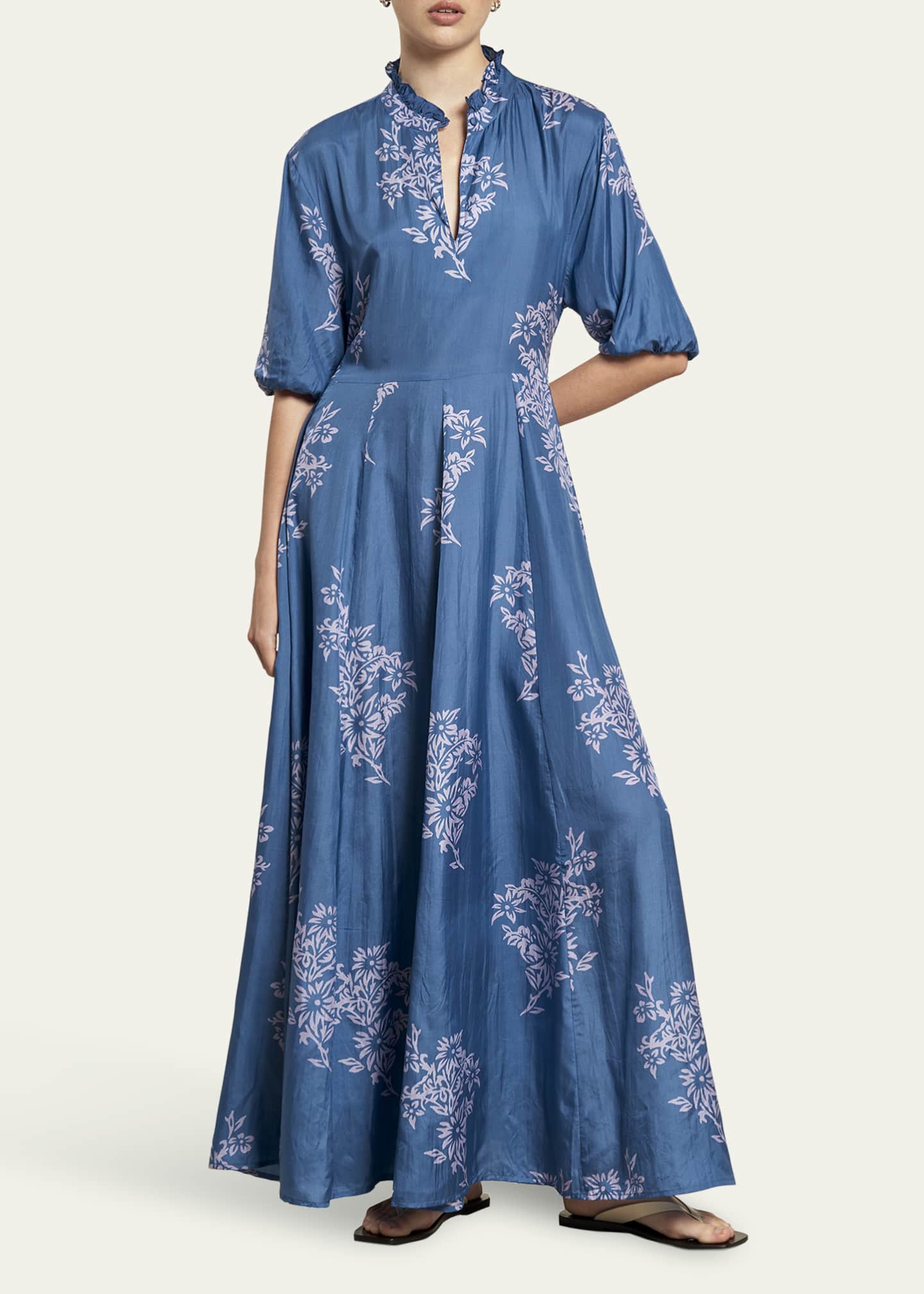 Hannah Artwear Oceanus Belted Maxi Dress - Bergdorf Goodman