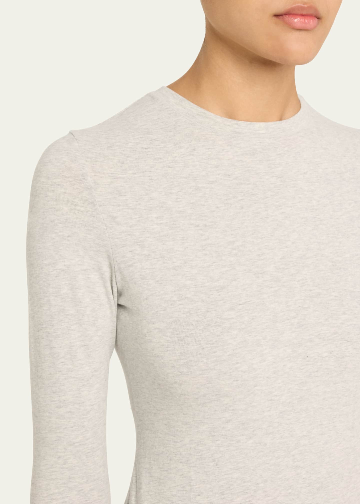 SKIMS Cotton Jersey Long-Sleeve Crewneck T-Shirt - Bergdorf Goodman