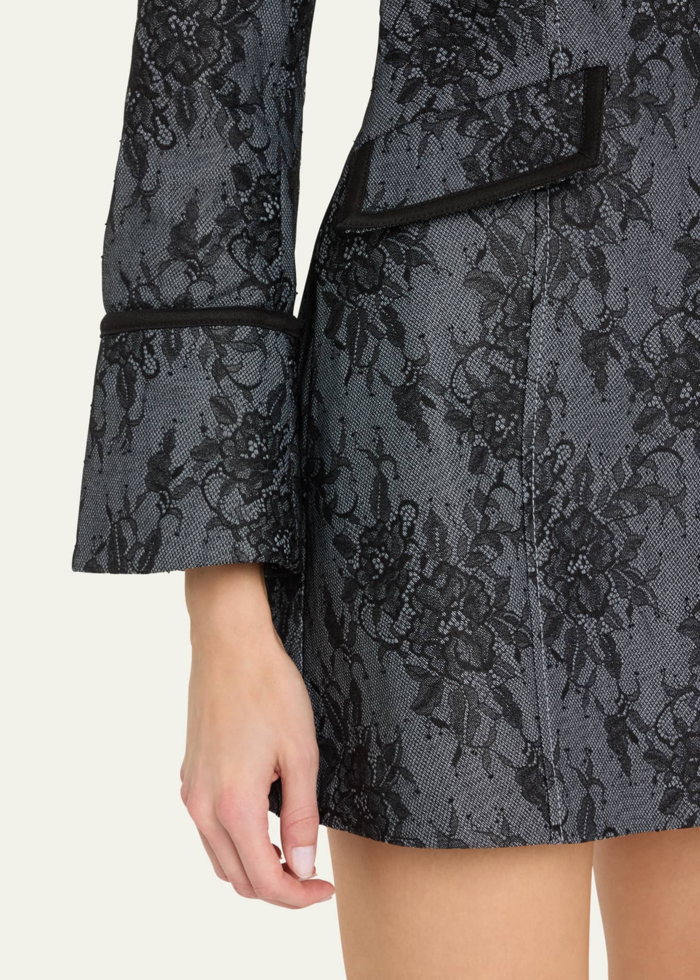 Cinq a Sept Reina Bonded Lace Mini Dress - Bergdorf Goodman