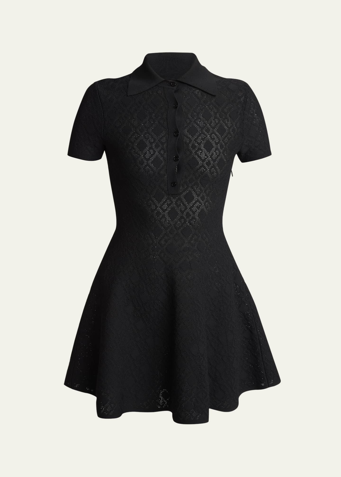 Givenchy Logo Fit-Flare Mini Polo Dress - Bergdorf Goodman