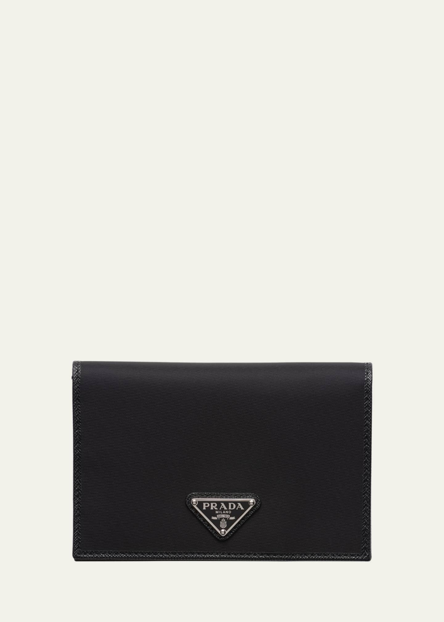 Prada Men's Nylon and Leather Bifold Wallet - Bergdorf Goodman