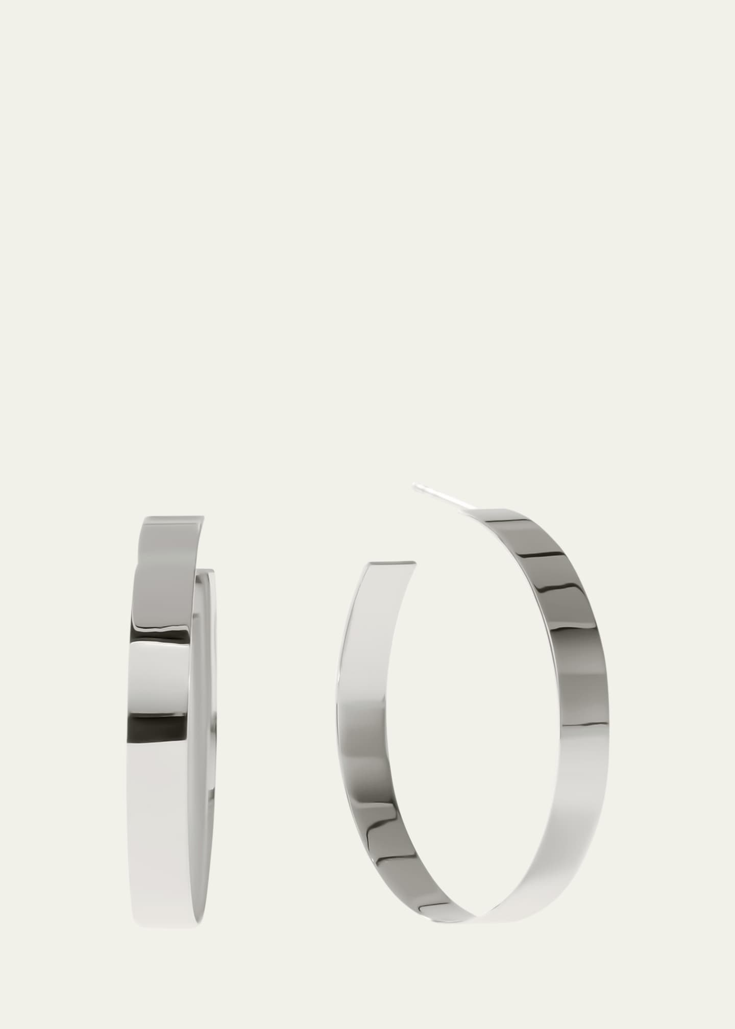 Lana 14K Gold Vanity Flat Hoops Earrings - Bergdorf Goodman