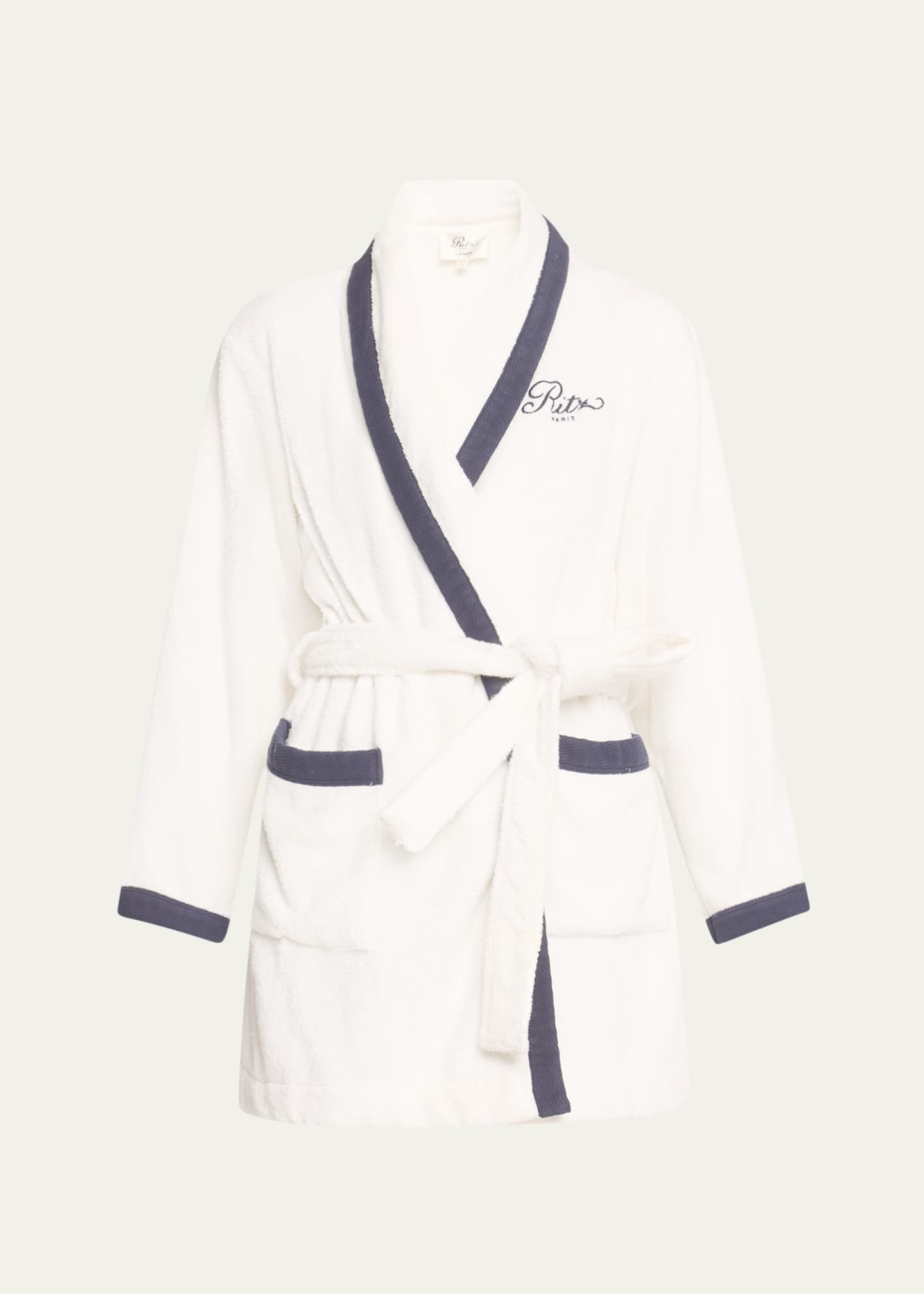 FRAME x Ritz Paris Cotton-Terry Bathrobe - Bergdorf Goodman